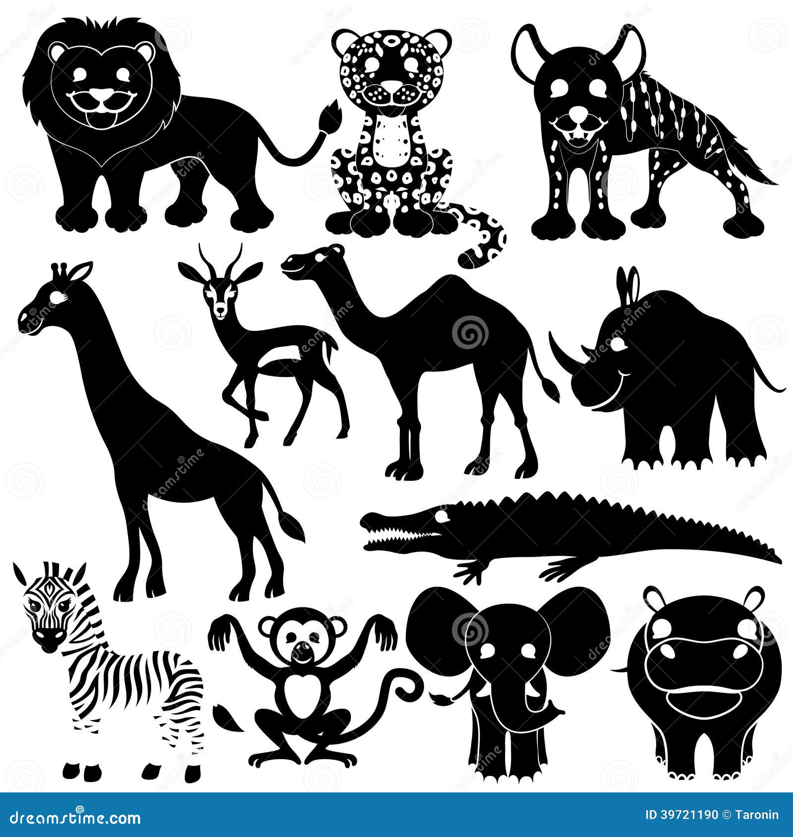 Vector set. Animal signs. stock vector. Illustration of pride - 39721190