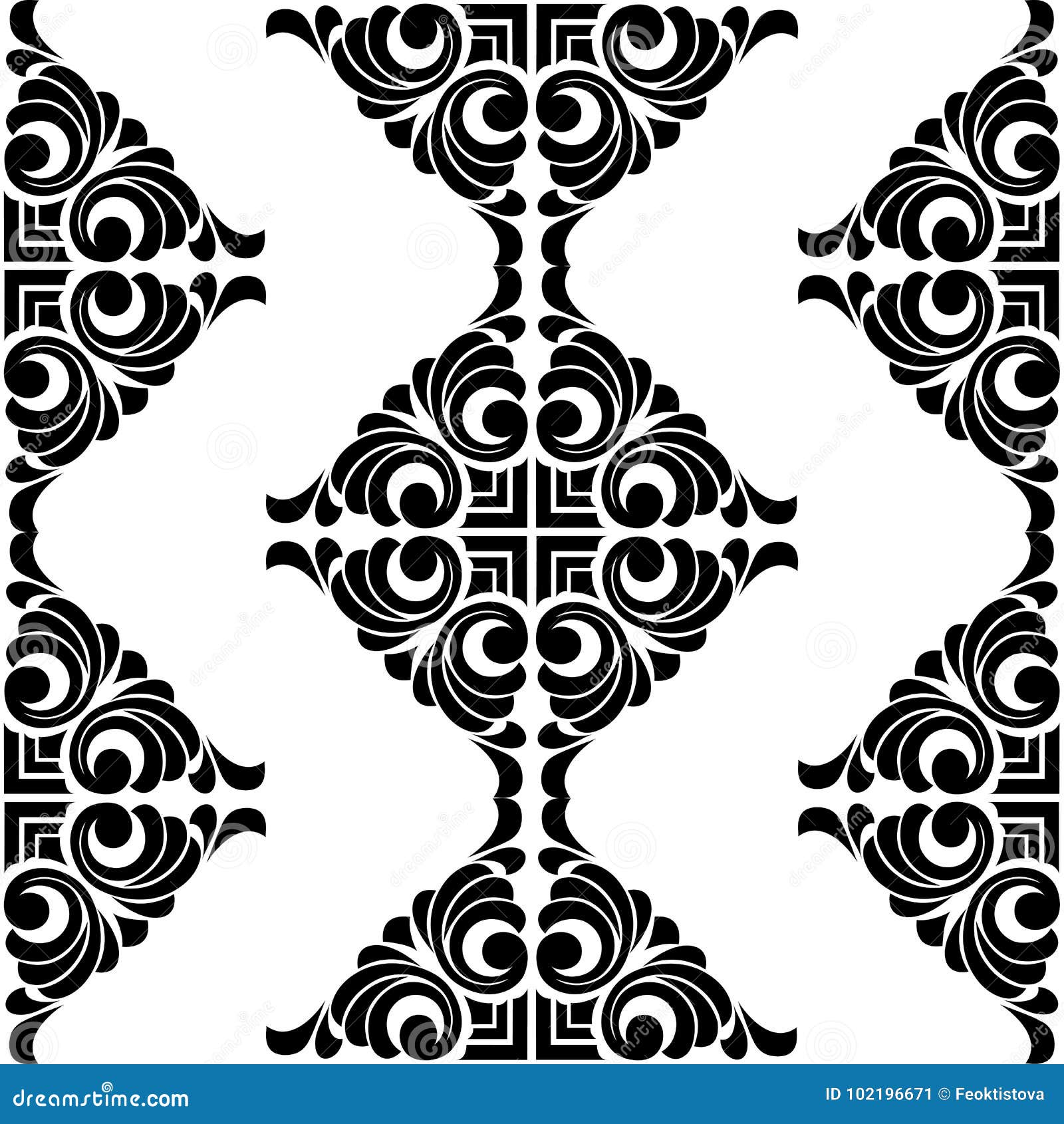 Vector Set of Arabic Ornaments Stock Illustration - Illustration of ...