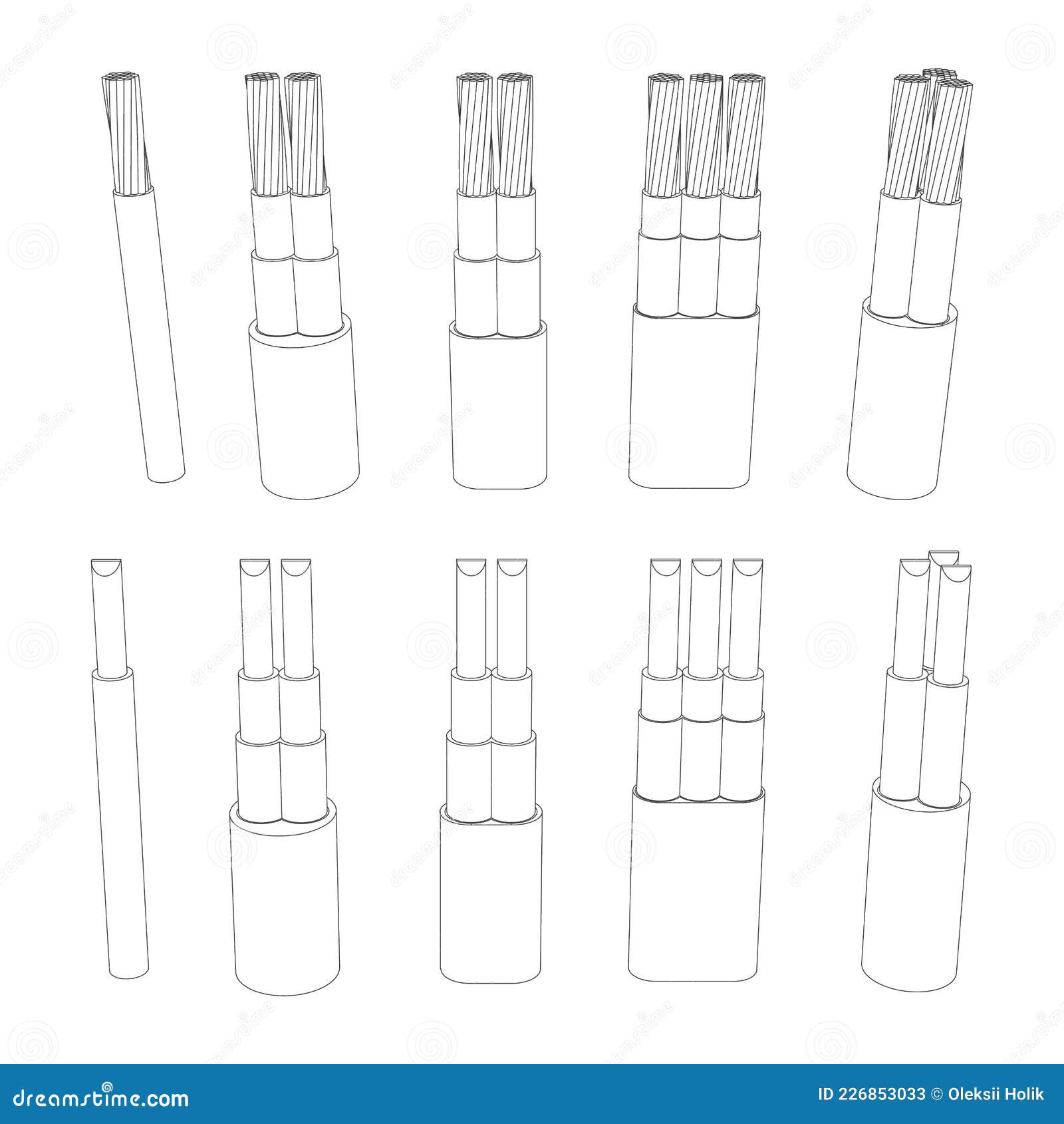 Cable, Wires, Wiring Logo Vector Illustration | CartoonDealer.com ...