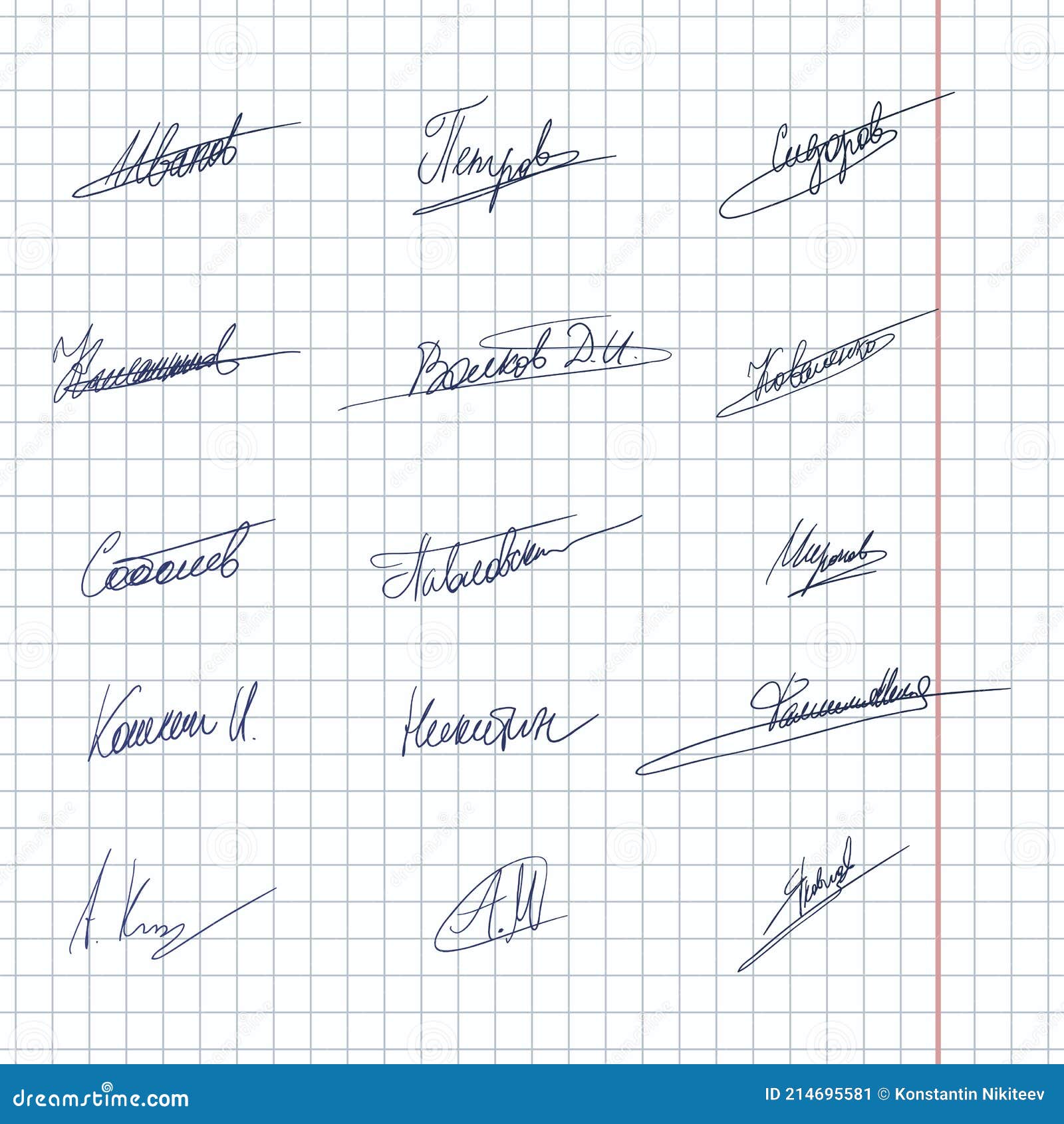 Russian Signatures Stock Illustrations – 3 Russian Signatures Stock ...