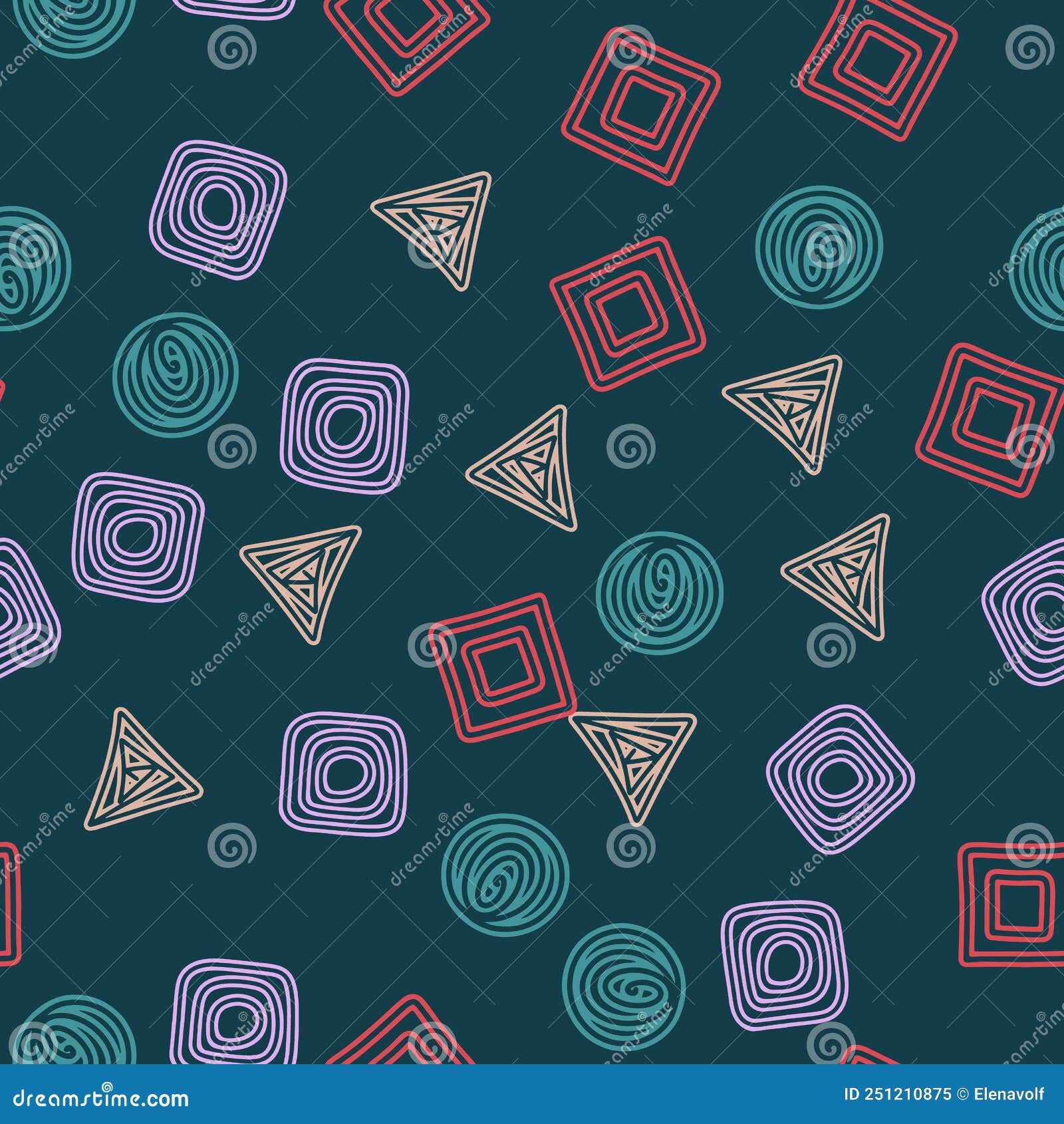 Vector Set Background. Square, Circle, Triangle Stock Vector ...