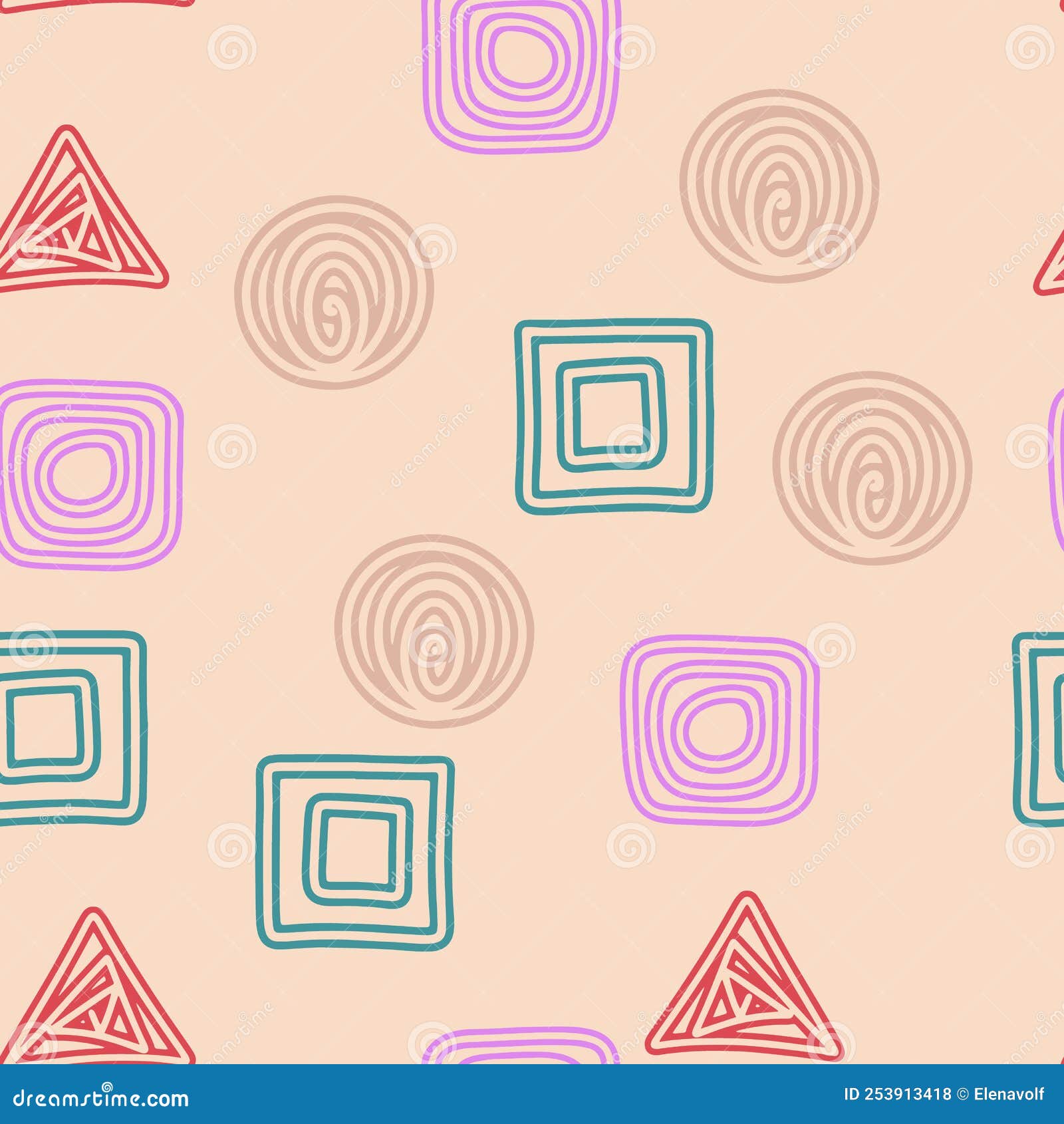 Vector Set Background. Square, Circle, Triangle Stock Vector ...