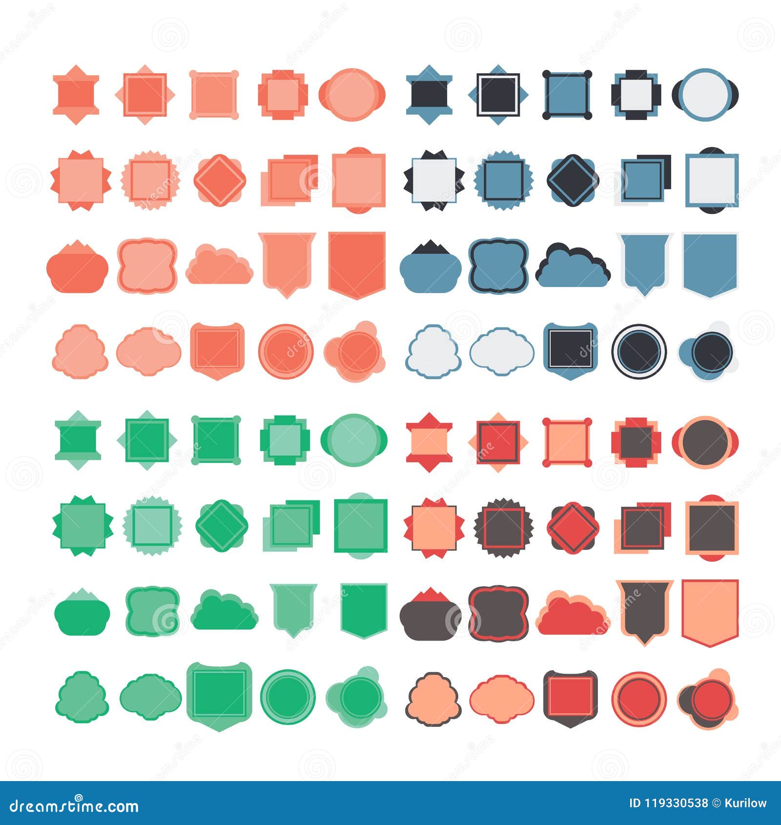 Vector Set Badge. Design Elements Stock Vector - Illustration of ...