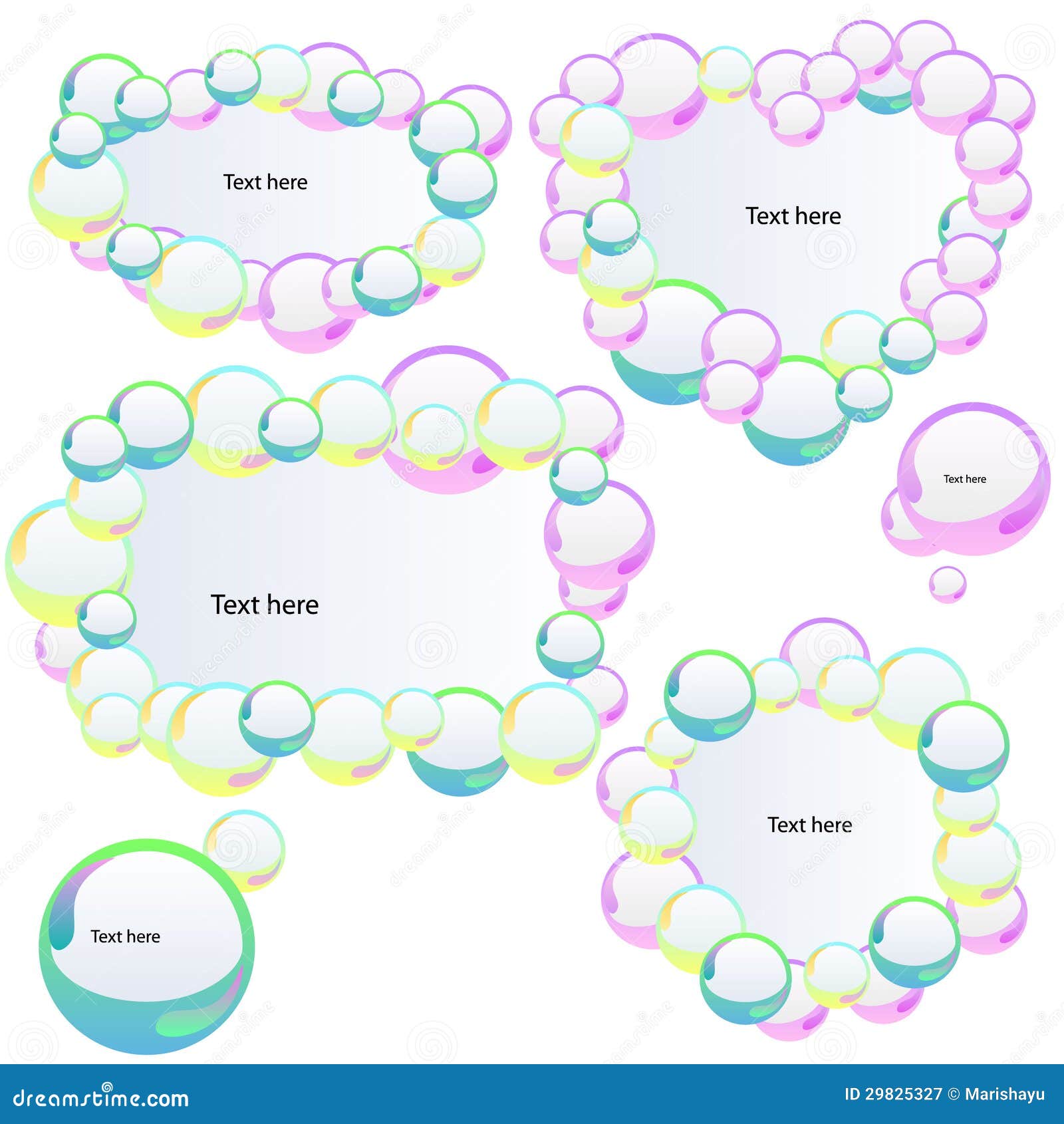 Banners with bubbles stock illustration. Illustration of ball - 29825327
