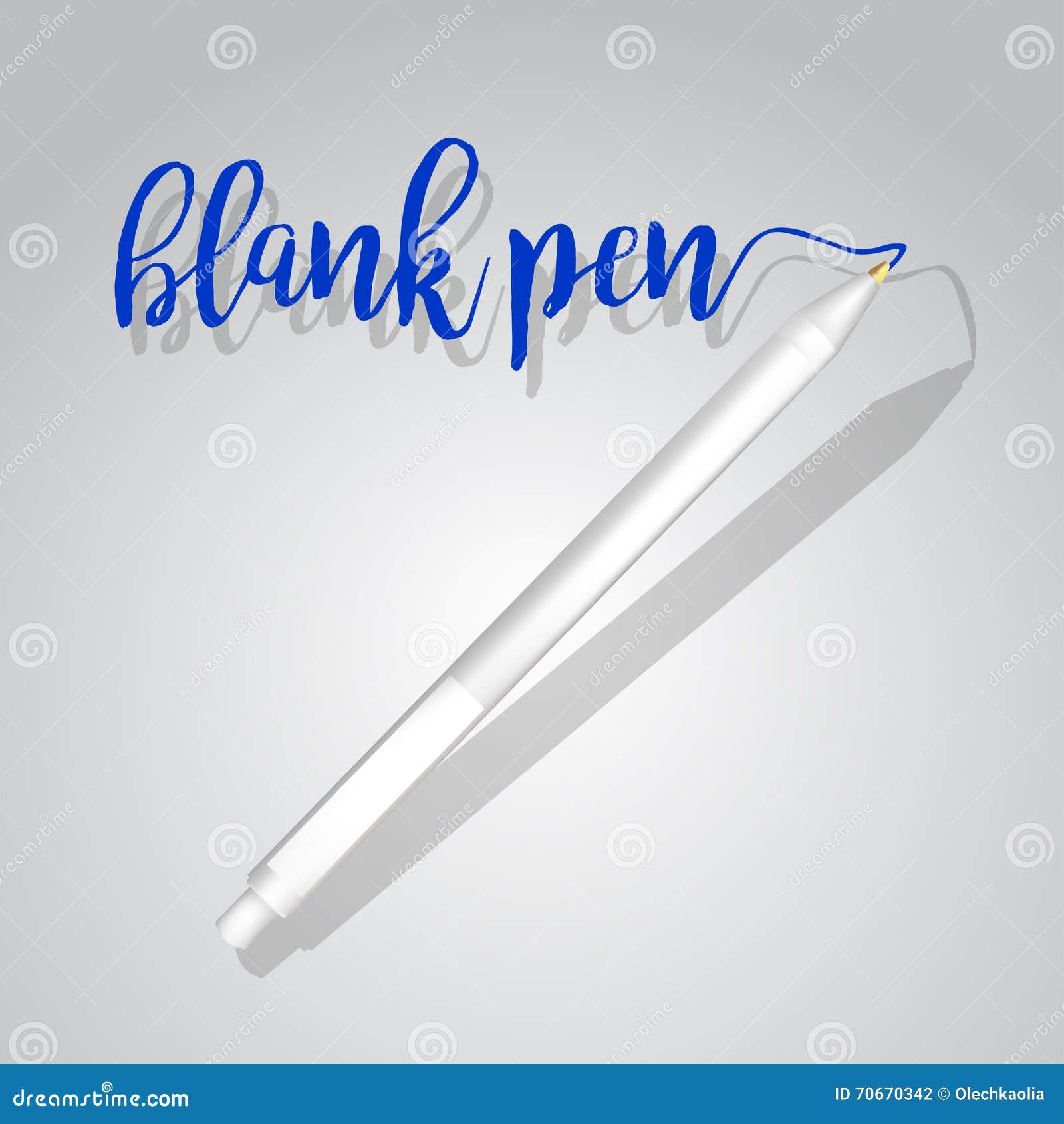 Vector Set of Blank Pen.Template for Advertising and Corporate Identity ...