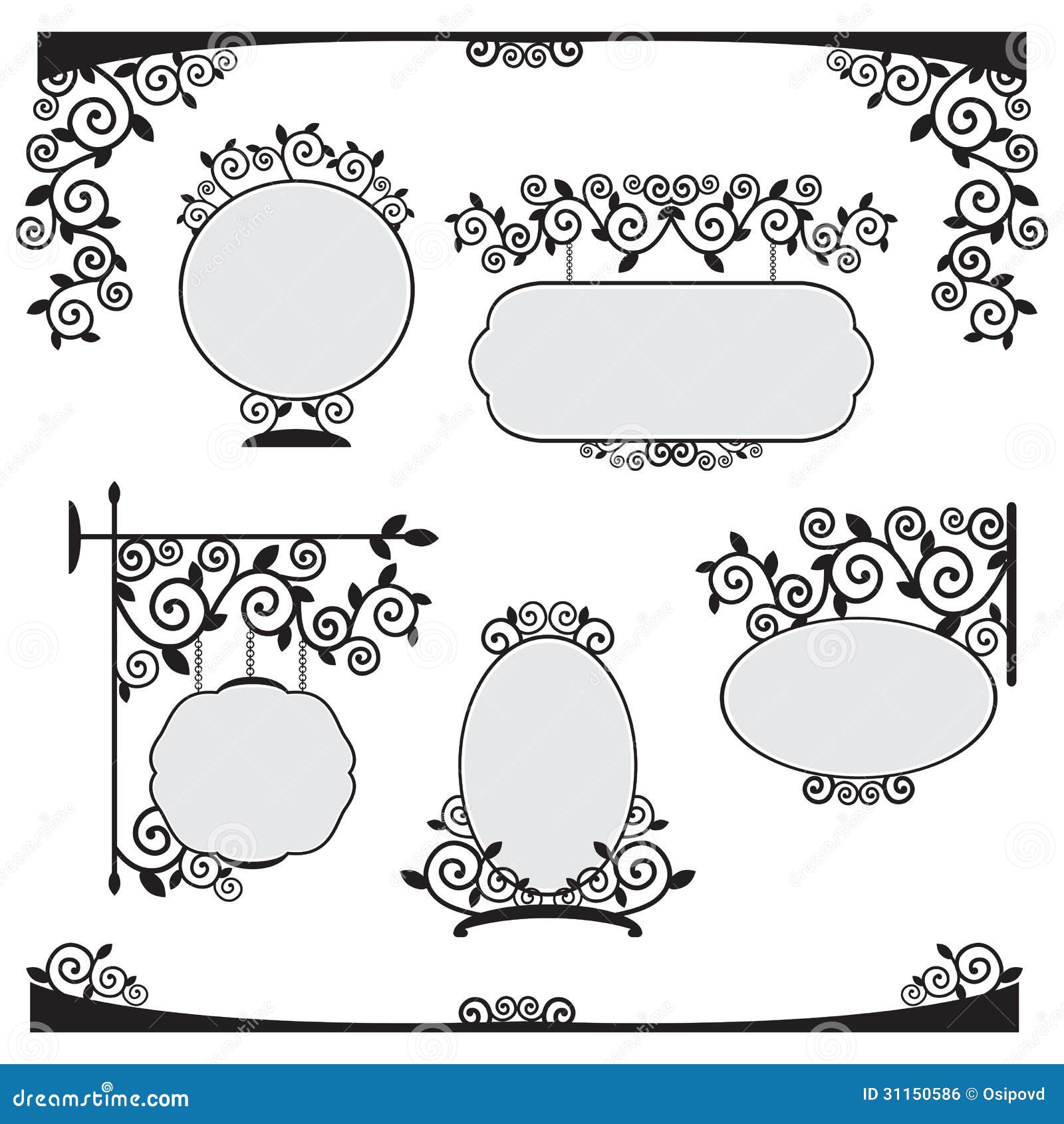 Forged Pattern Cartoon Vector | CartoonDealer.com #30063637