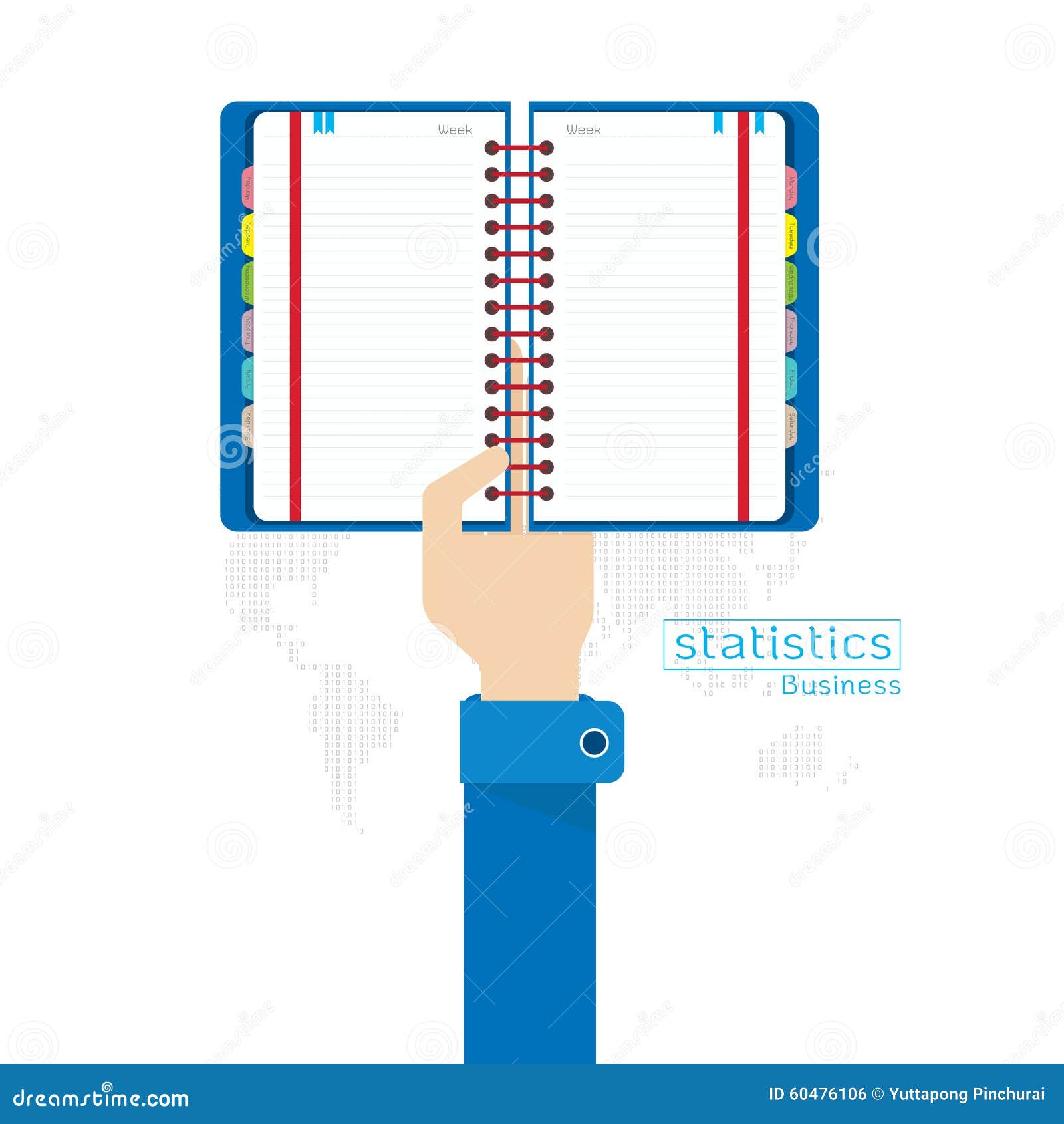 Vector Set Book Statistical Data Icon Hand and Arm Stock Vector ...