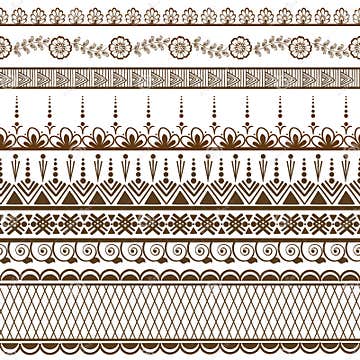 Vector Set of Border Elements and Page Decoration Elements. Border ...