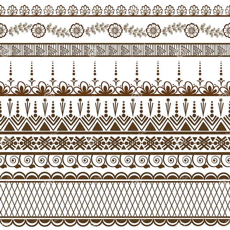 Vector Set of Border Elements and Page Decoration Elements. Border Decoration Elements Patterns ...