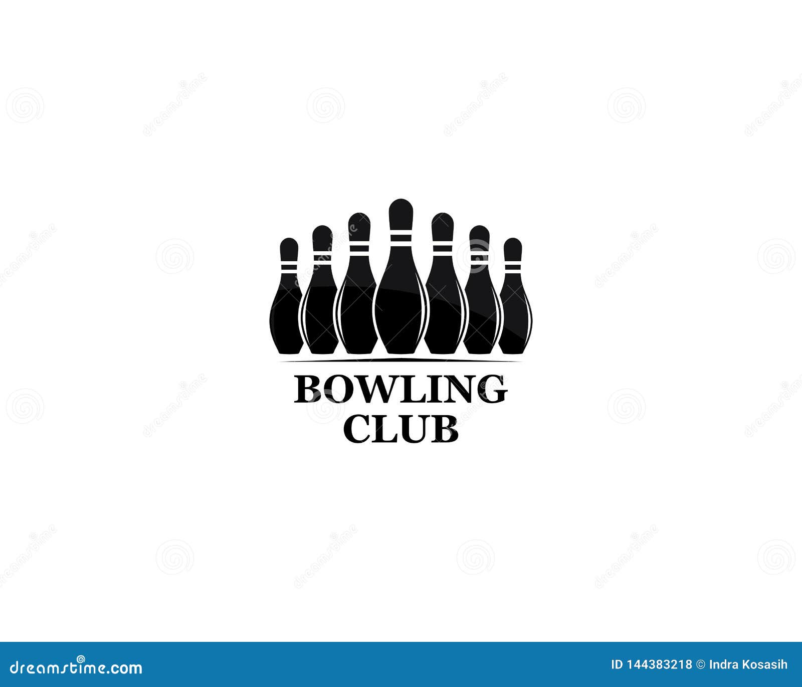 Vector Set of Bowling Logos, Bowling Logo Emblems and Bowling Logo ...