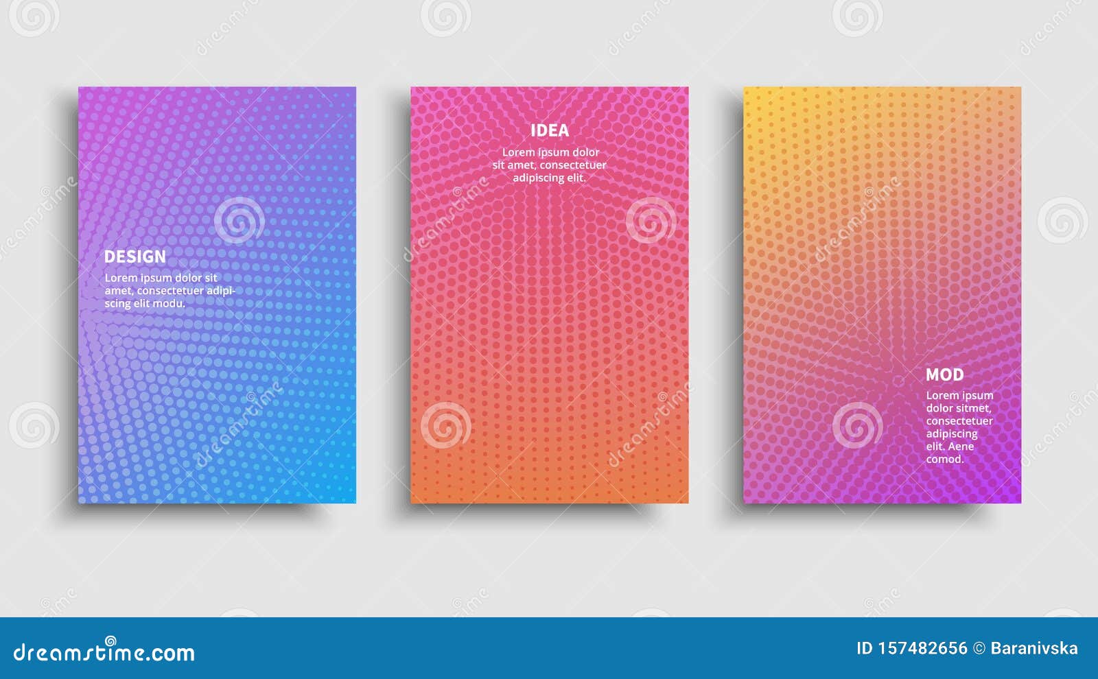 Brochure gradient design stock illustration. Illustration of brochure ...