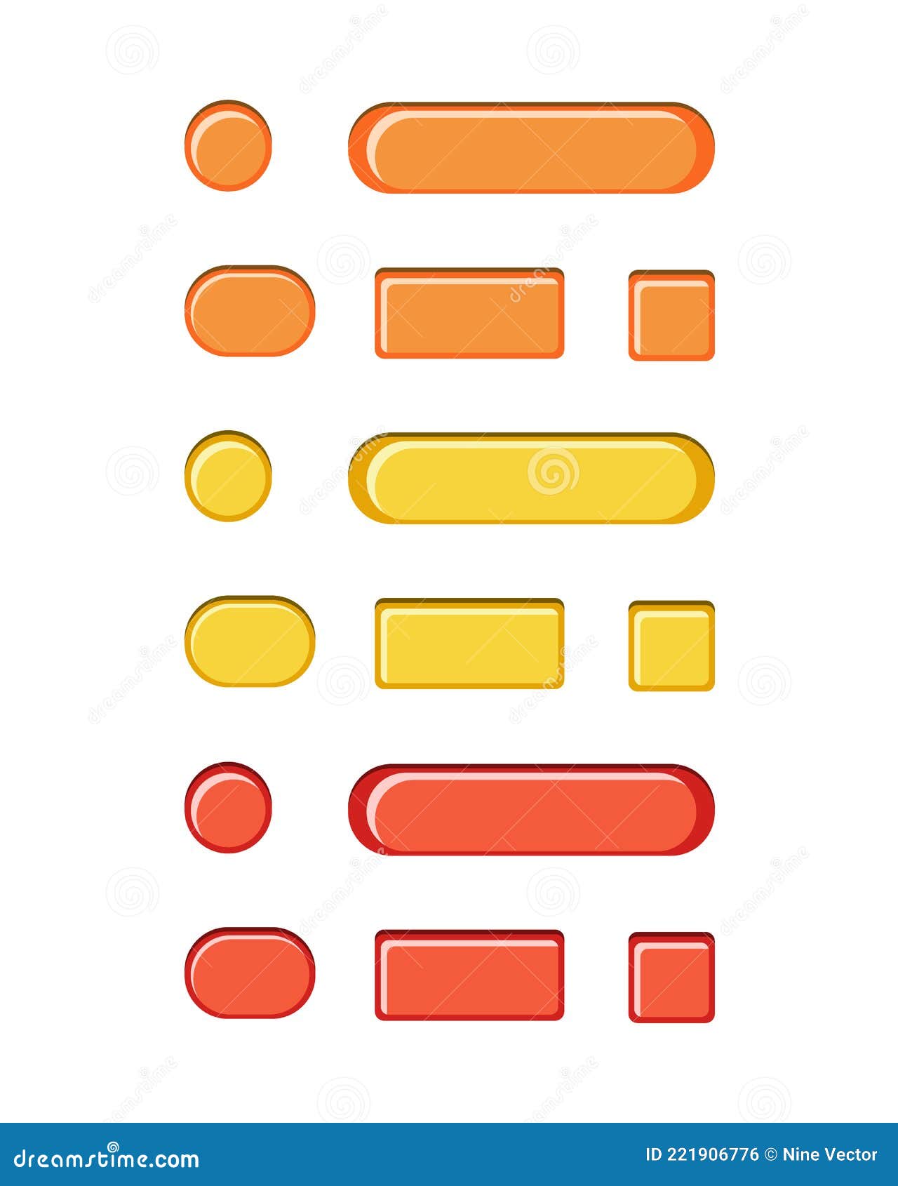 Vector Set Button for Your Design Stock Vector - Illustration of ...