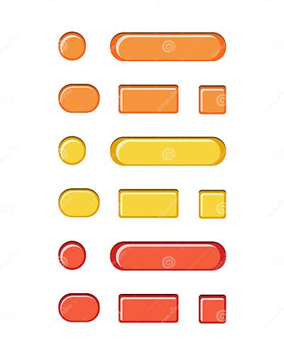 Vector Set Button for Your Design Stock Vector - Illustration of ...