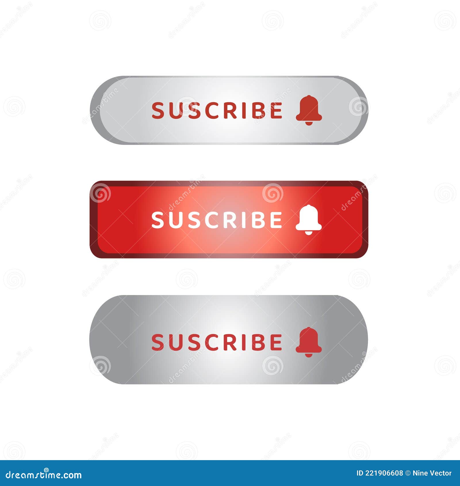 Vector Set Button for Your Design Stock Vector - Illustration of ...