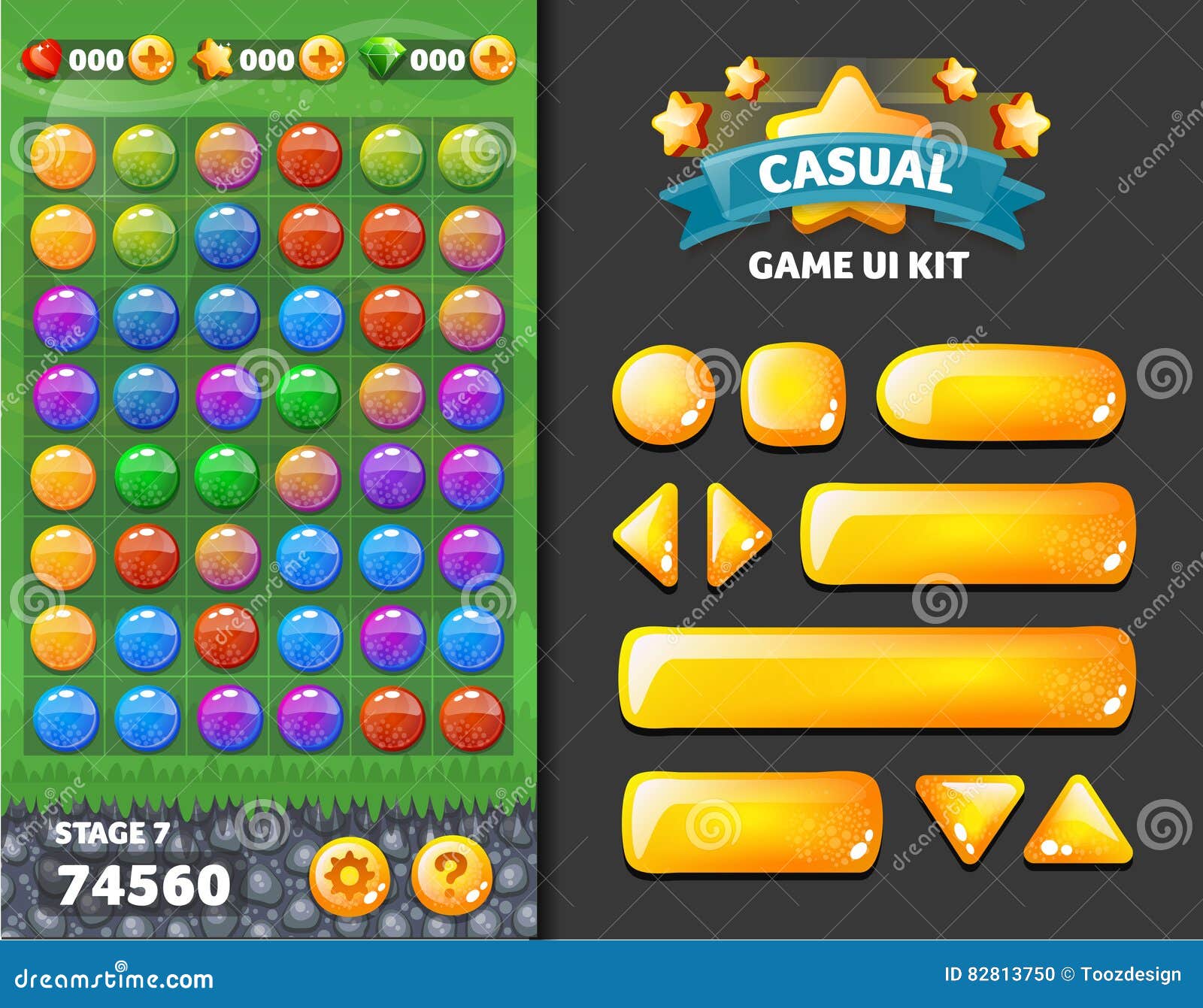 Vector set of buttons stock vector. Illustration of glossy - 82813750