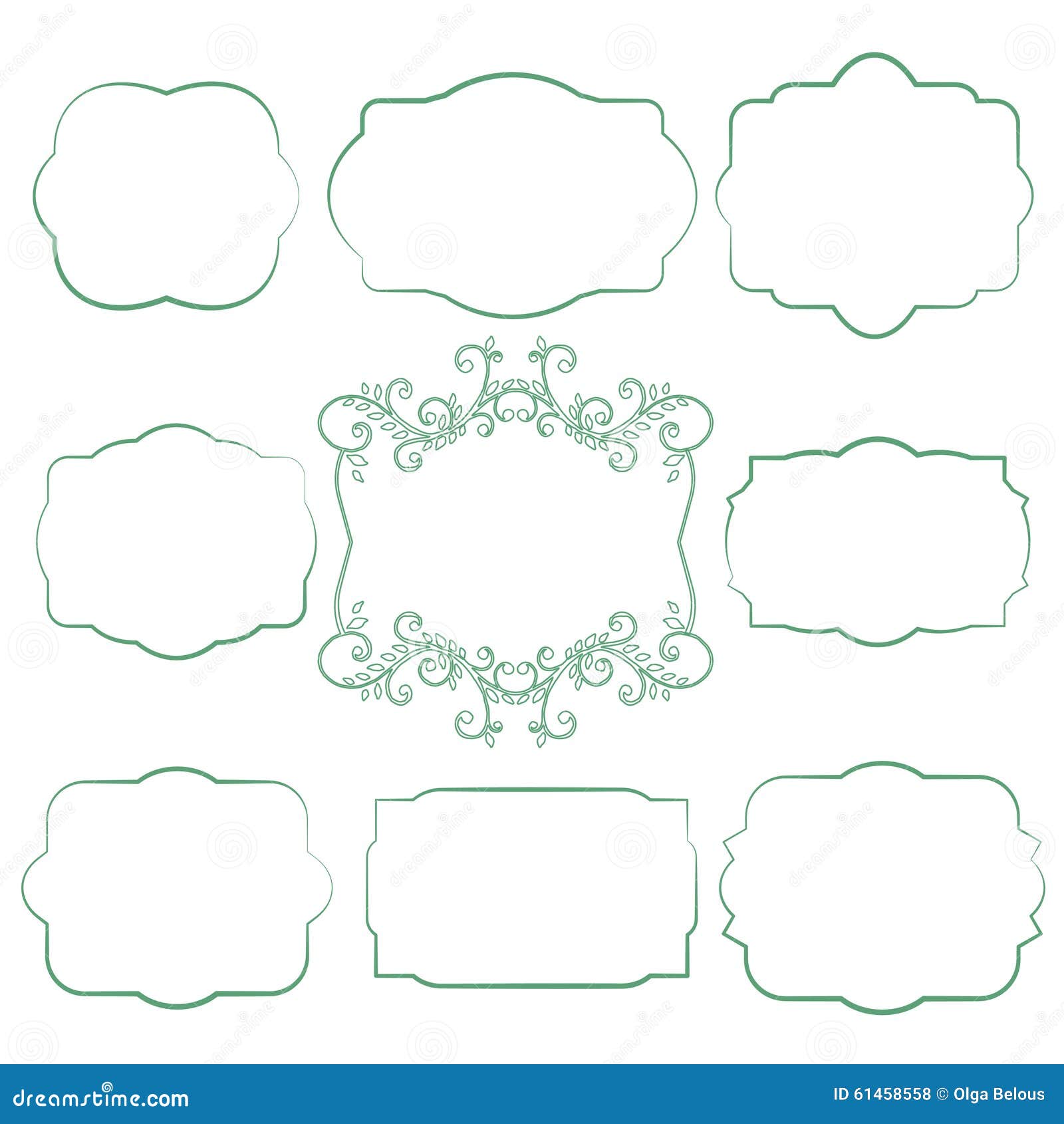 Vector Set. Calligraphic Vintage Design Elements Stock Vector ... Vector Set. Calligraphic Vintage Design Elements Stock Vector ...