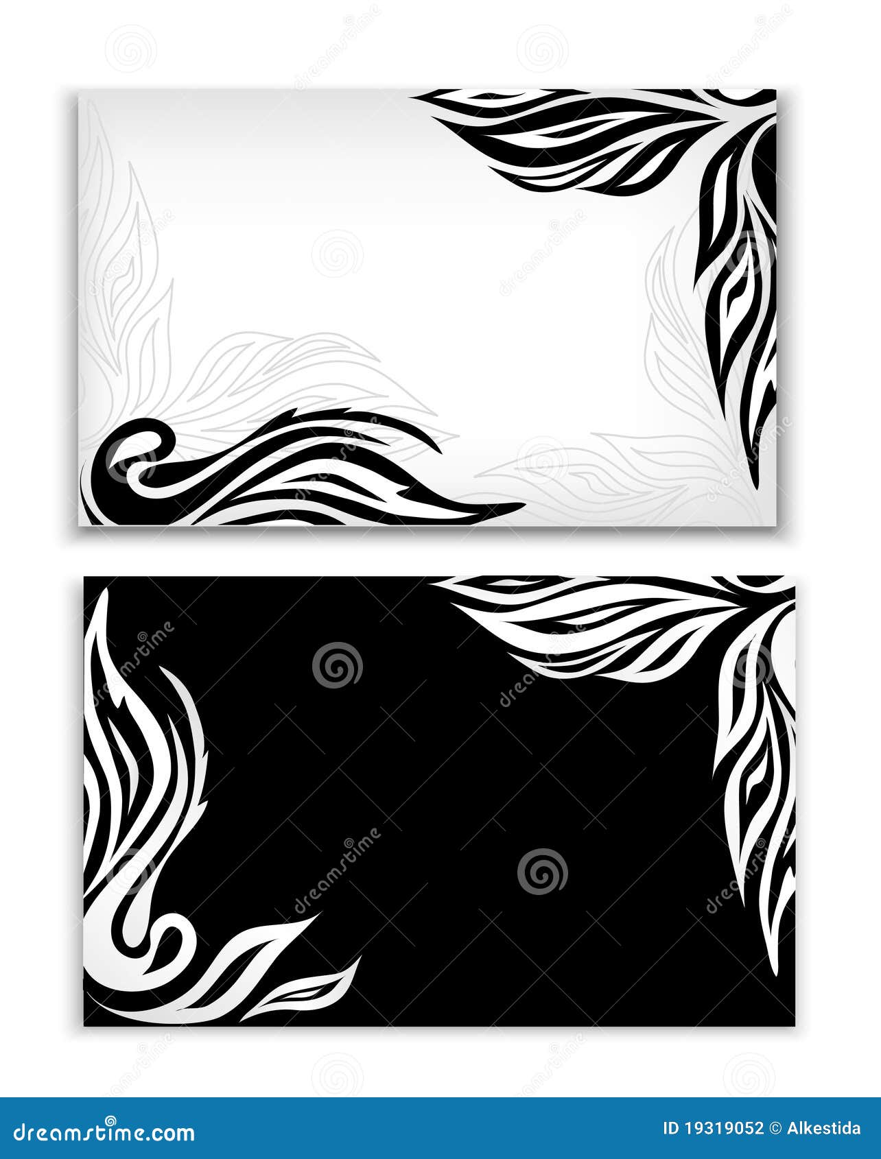 Vector Set of Cards for Design Stock Vector - Illustration of branch ...