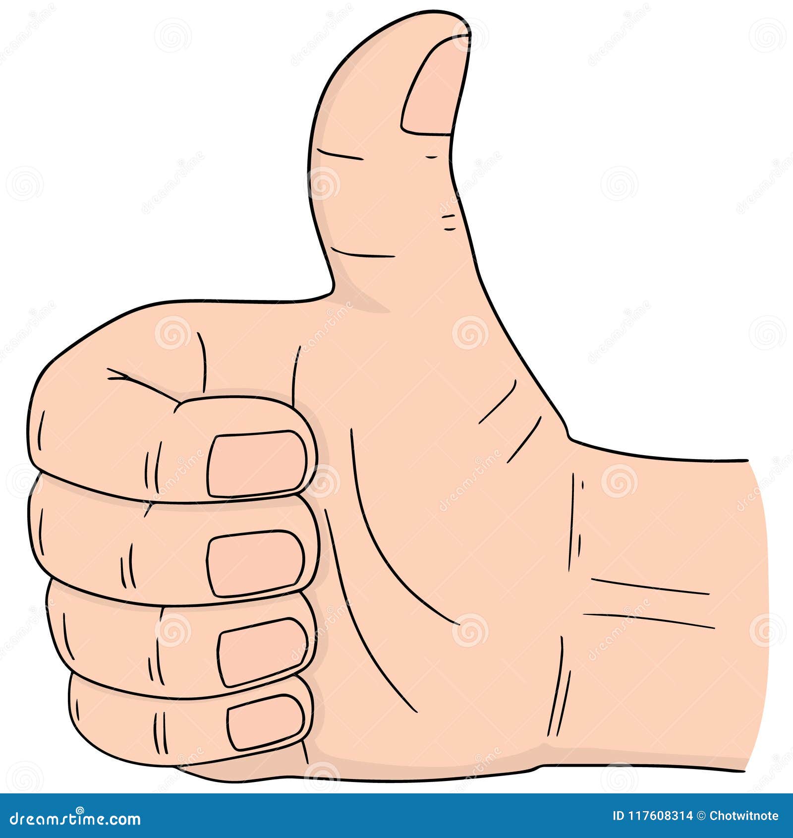 Vector set of cartoon hand stock vector. Illustration of little - 117608314