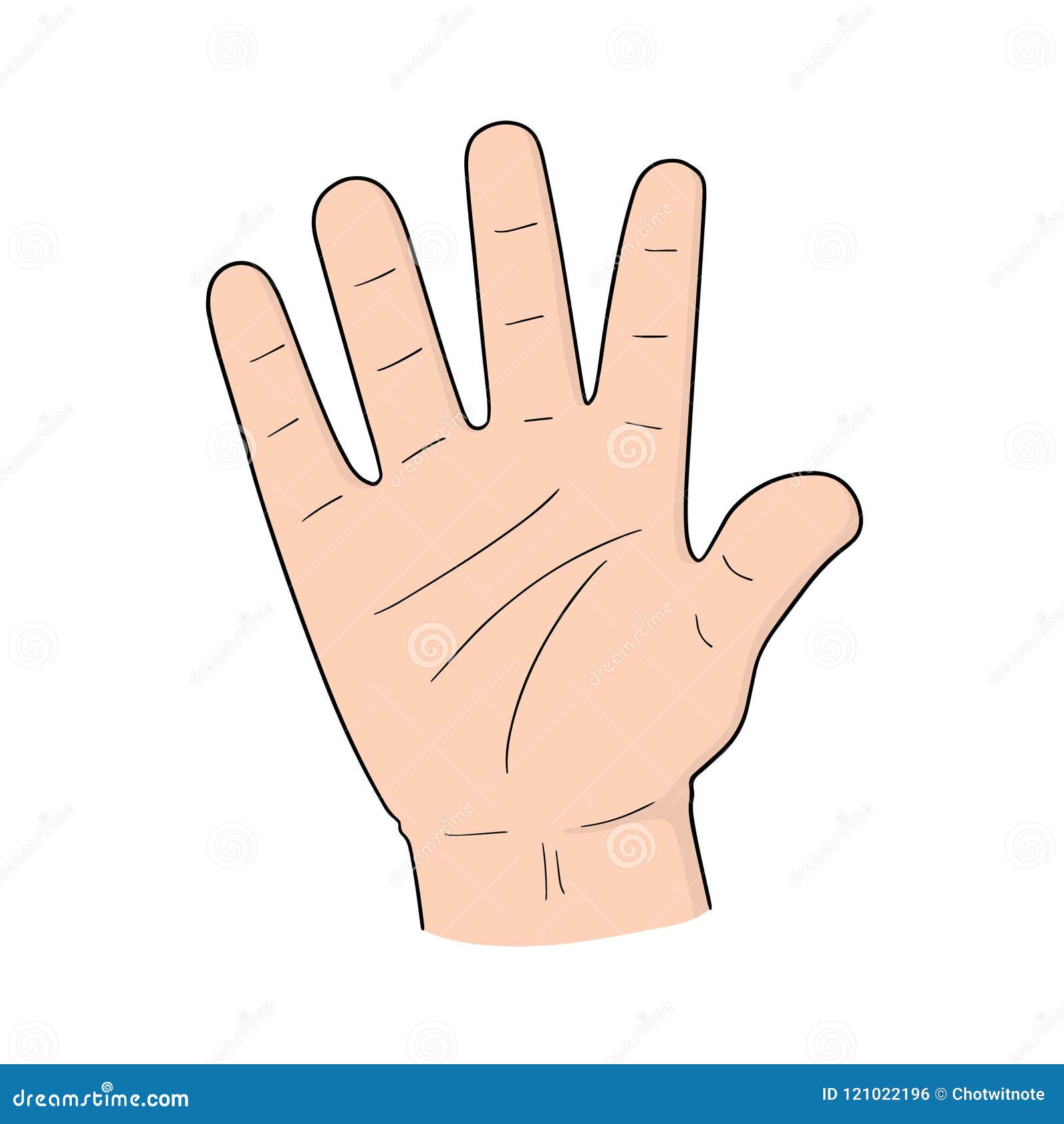 Vector set of cartoon hand stock vector. Illustration of decoration ...