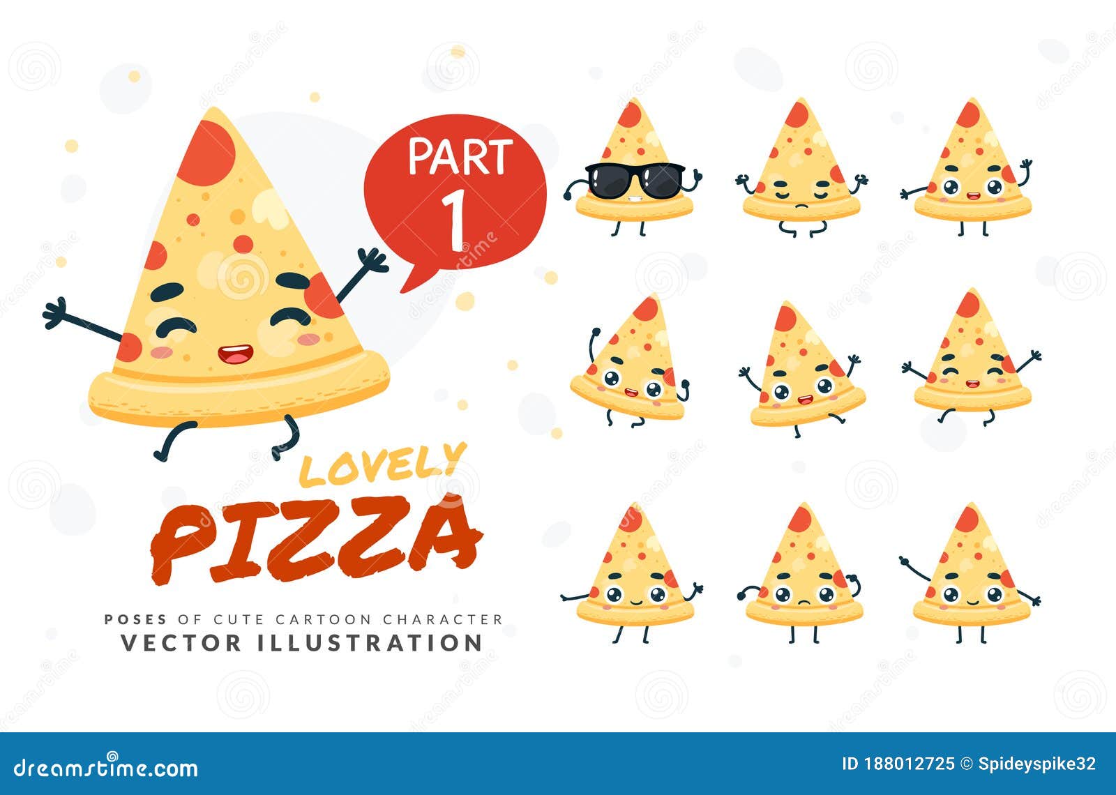 Scared Pizza Cartoon Stock Illustration | CartoonDealer.com #43528807