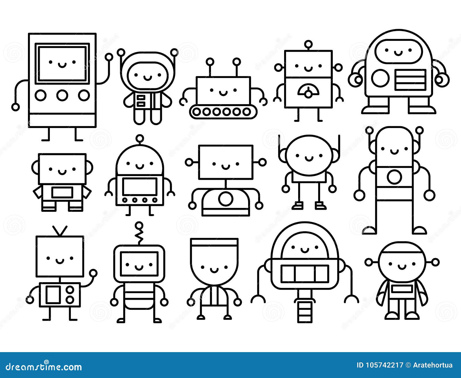 Cute Robot Doodles