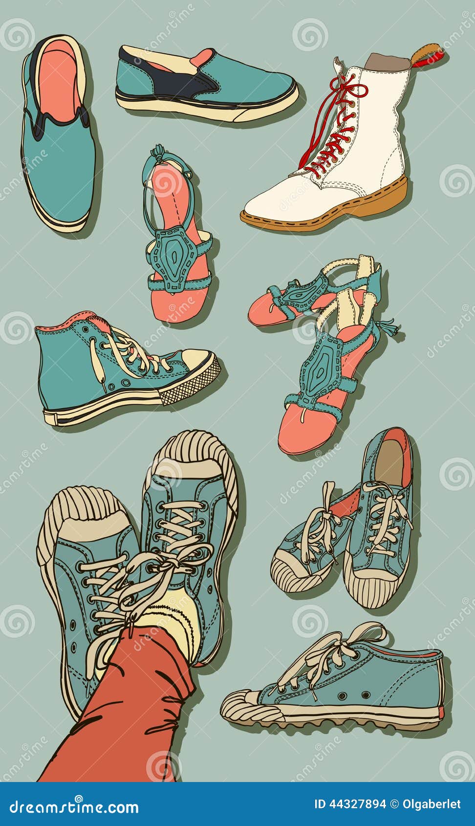 Cartoon Shoes Vector Illustration | CartoonDealer.com #70916832