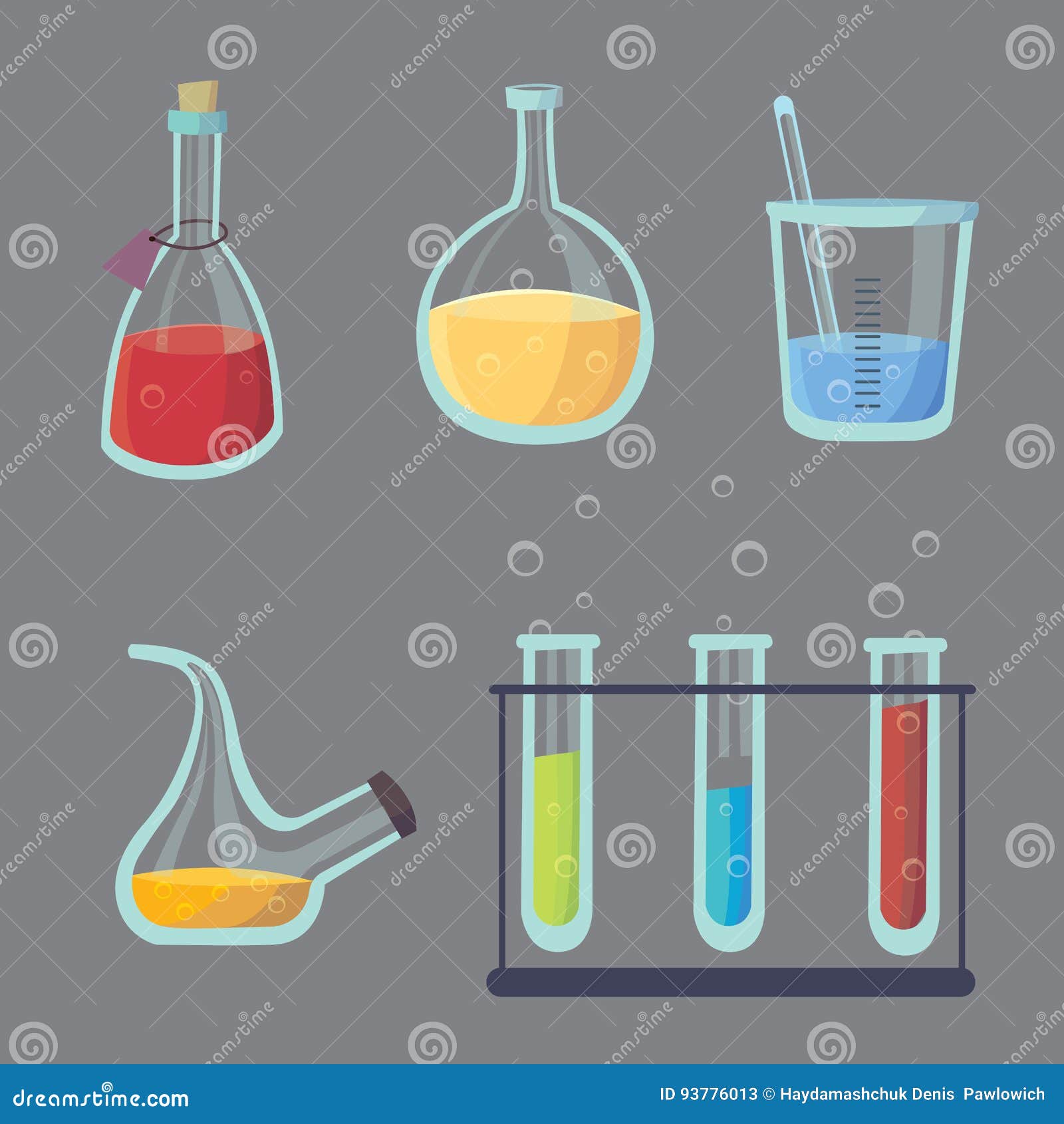 Vector Set - Chemical Test. Flat Design Chemistry Laboratory Experiment ... Vector Set - Chemical Test. Flat Design Chemistry Laboratory Experiment ...