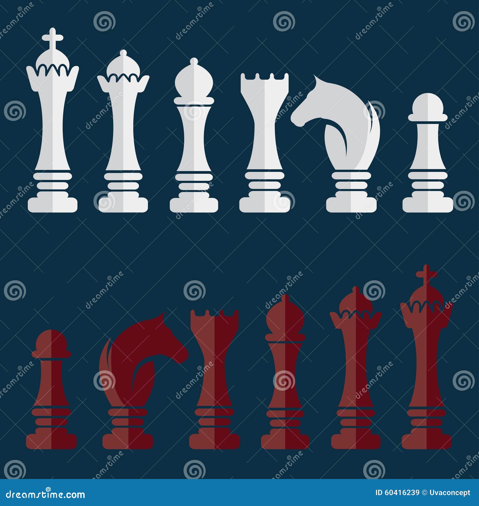 Vector set of chess icons stock vector. Illustration of checkmate ...
