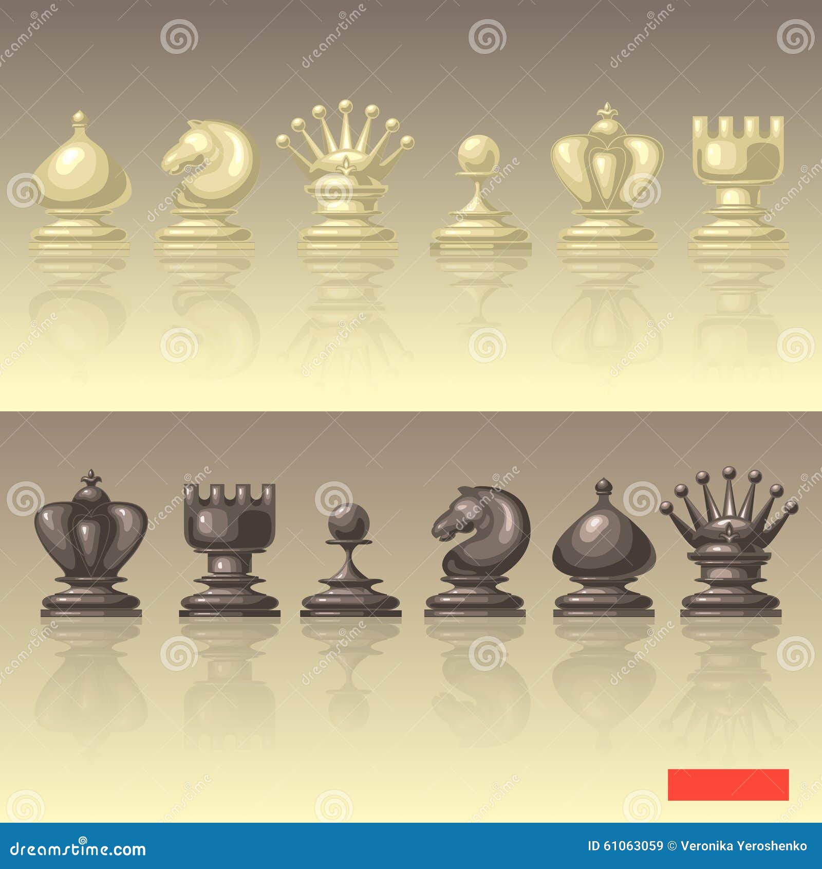 Vector set of chess pieces stock vector. Illustration of pawn - 61063059