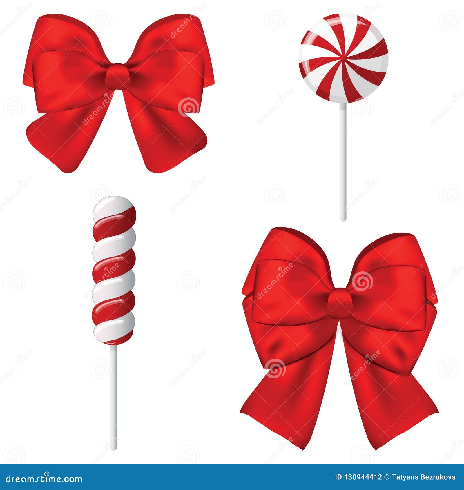 Vector Set of Christmas Decoration with Symbols, Icons Elements. Stock ...