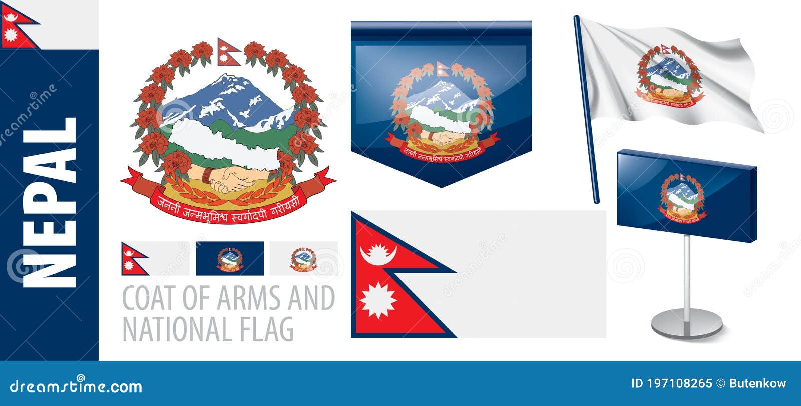 Flag Map Of Nepal. 3D Rendering Nepal Map And Flag On Asia Map. The ... Flag Map Of Nepal. 3D Rendering Nepal Map And Flag On Asia Map. The ...