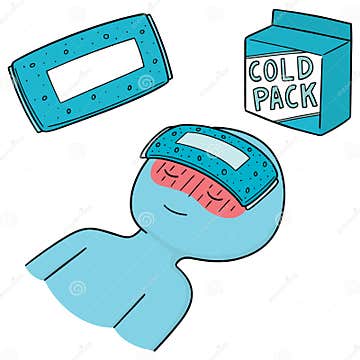 Vector set of cold pack stock vector. Illustration of collection ...