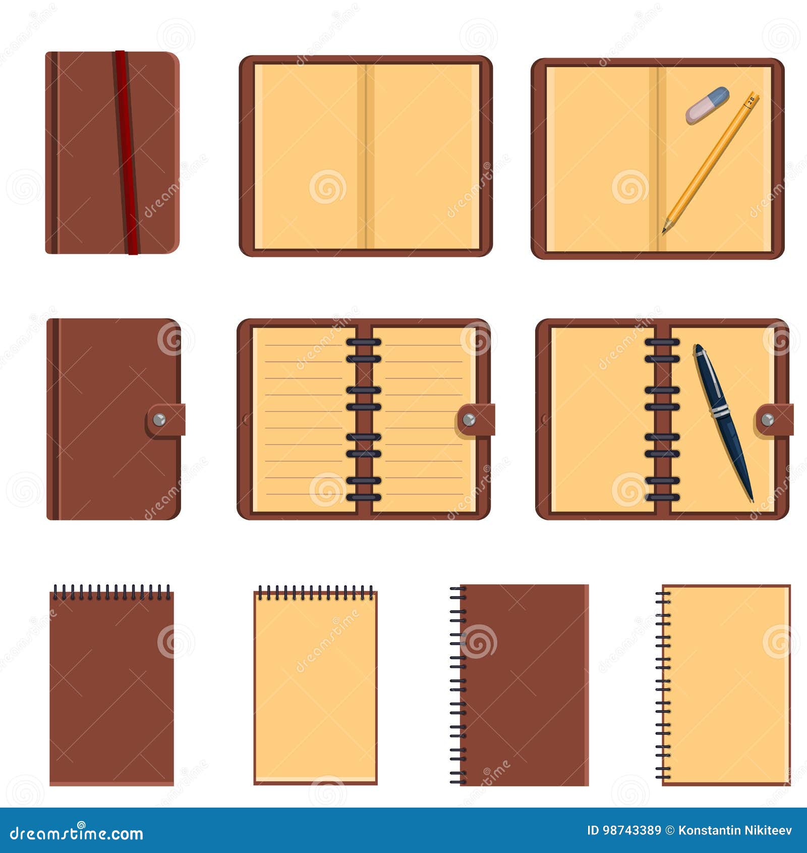 Notepads Collection, Back To School Banner, Women Diary, Watercolor ...