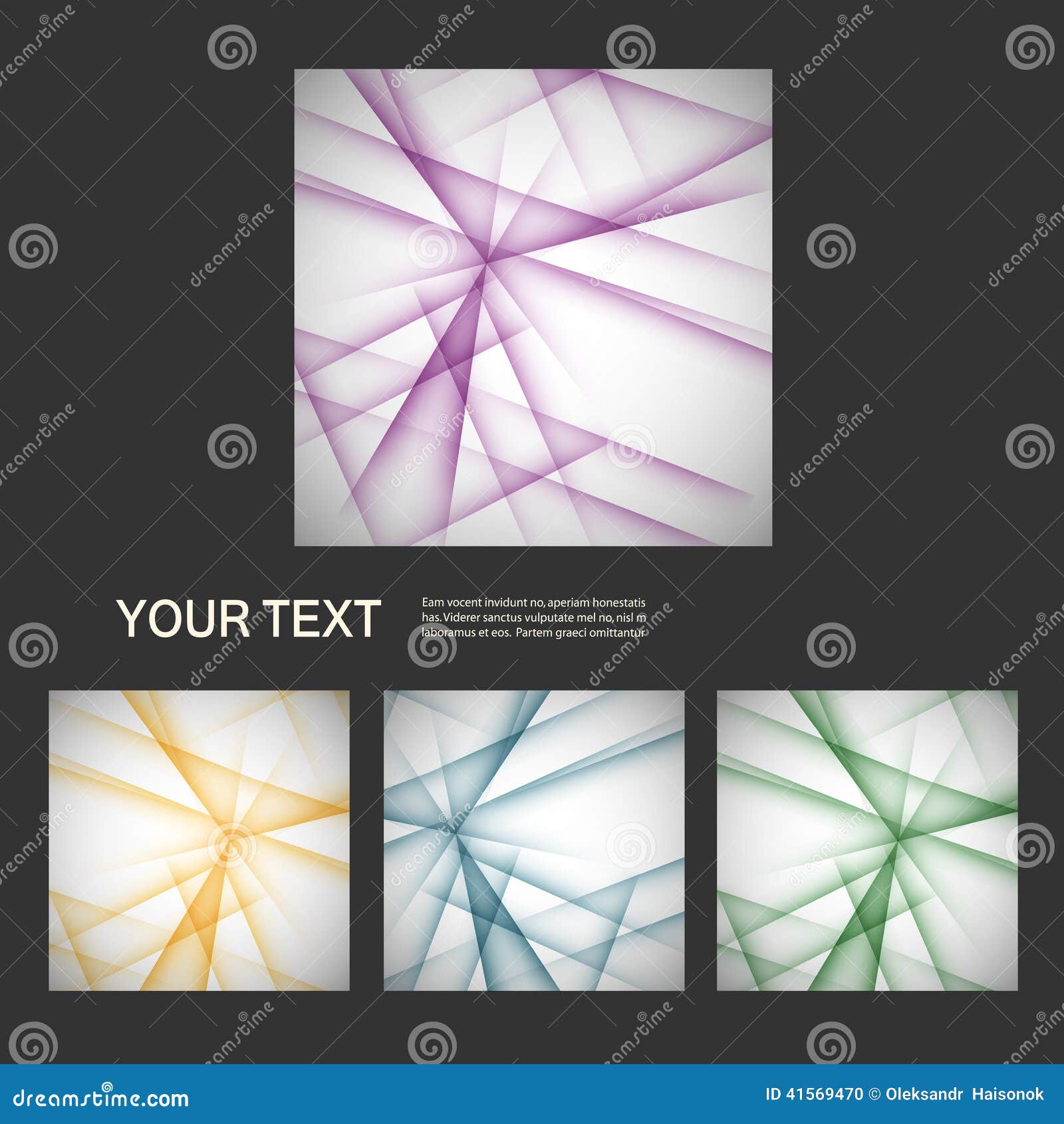 Vector Set Color Line Elements Stock Illustration - Illustration of ...