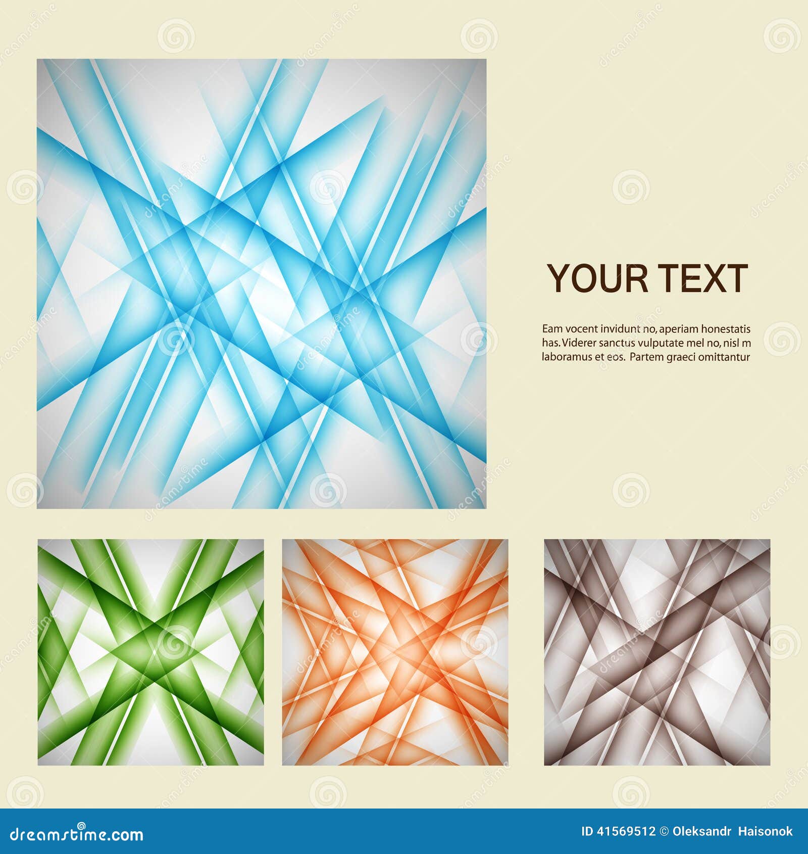 Vector Set Color Line Elements Stock Illustration - Illustration of ...