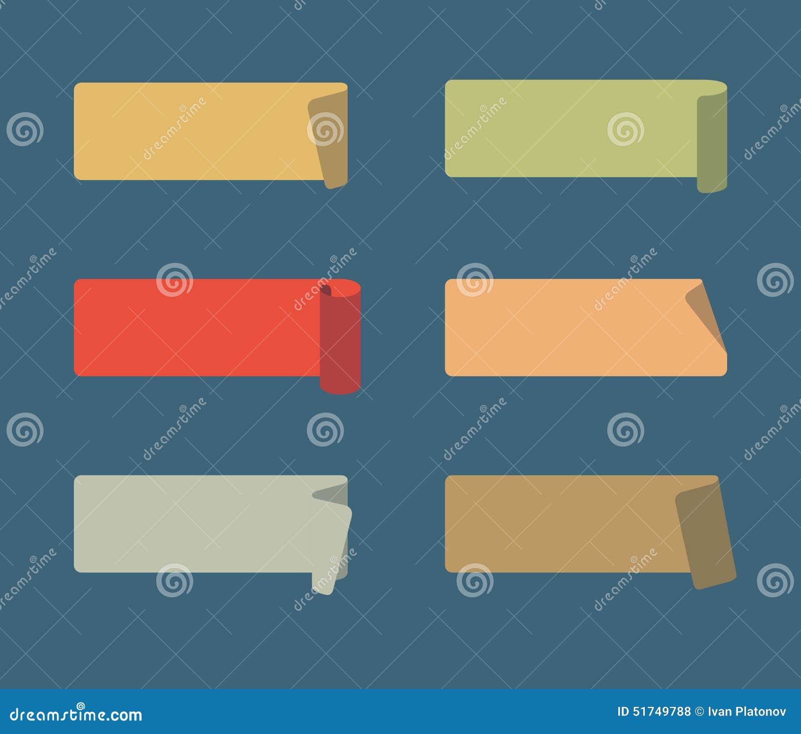 Vector Set of Colored Adhesive Scotch Stock Vector - Illustration of ...