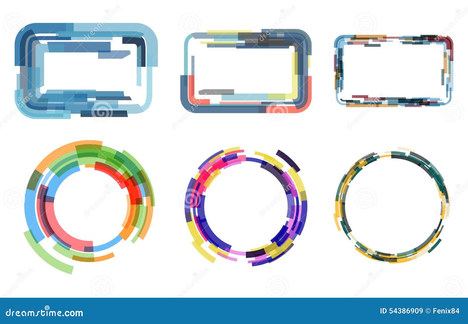 Colored Frames For Photo Collage Stock Image | CartoonDealer.com #13115539