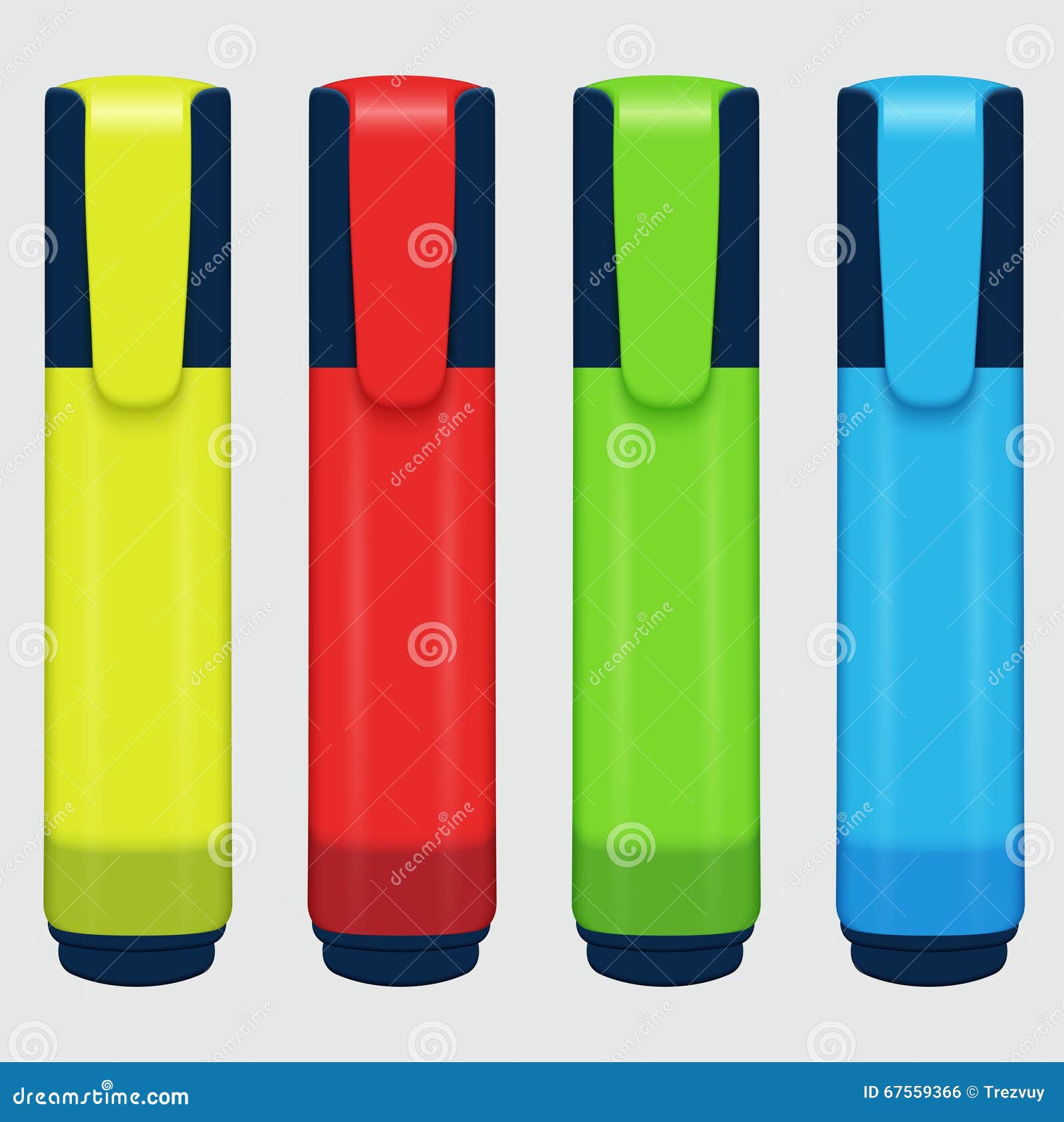 Set Colored Markers Stock Illustrations – 1,117 Set Colored Markers ...