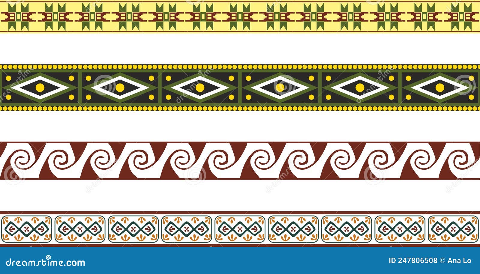Native American Border Vector