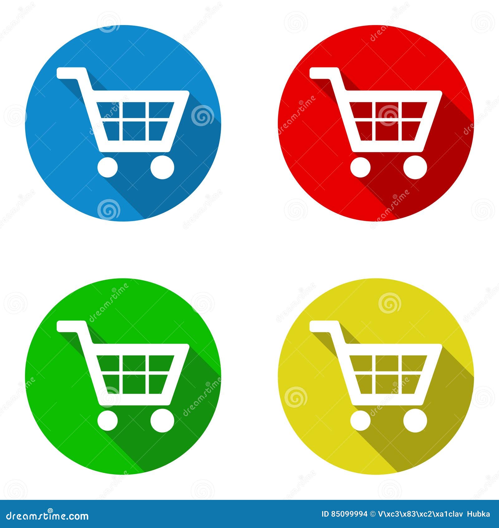 Vector Set Colorful Flat Icons Buy Stock Illustration - Illustration of ...