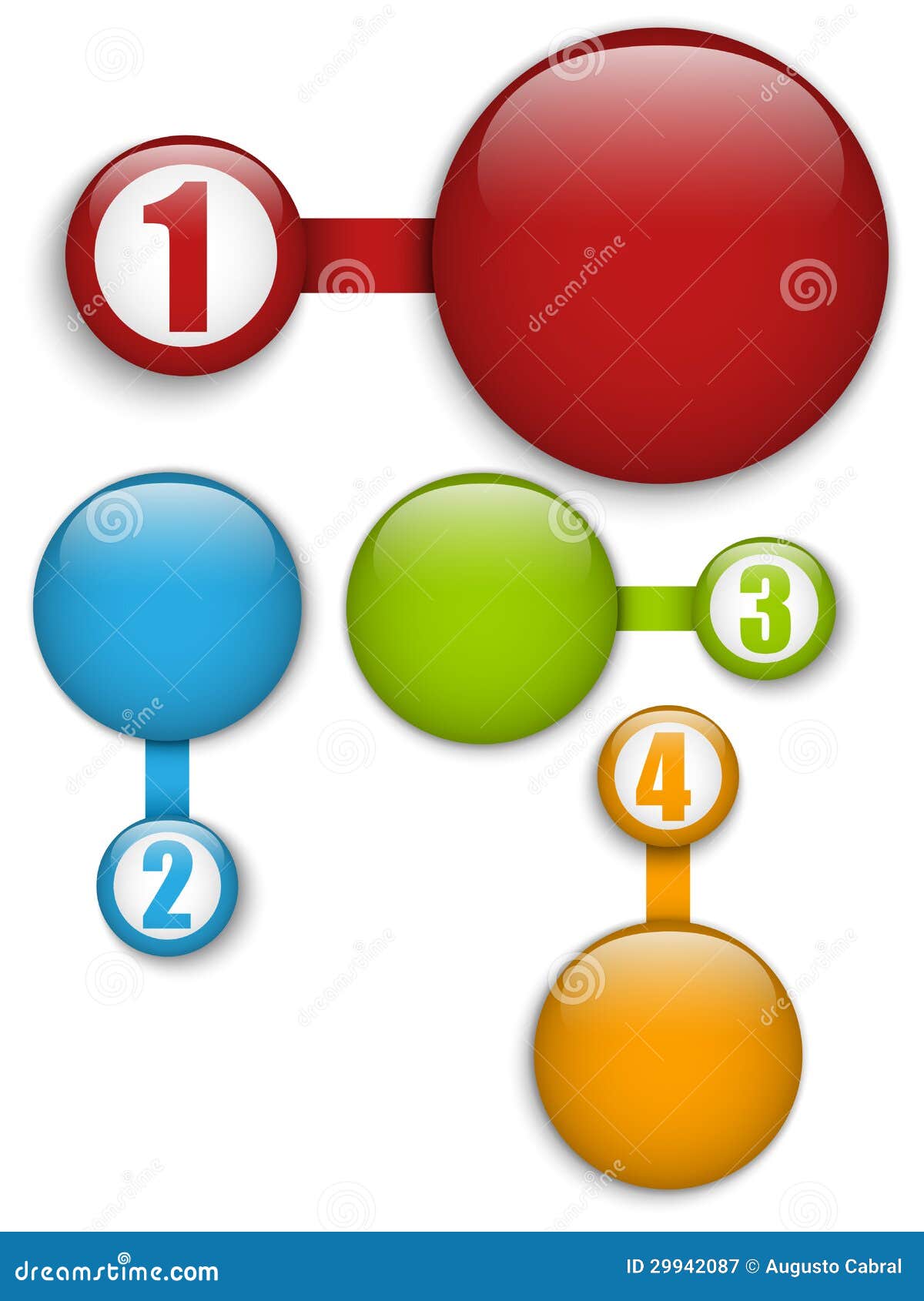 Set of Colorful Frames with Numbers Stock Vector - Illustration of ...