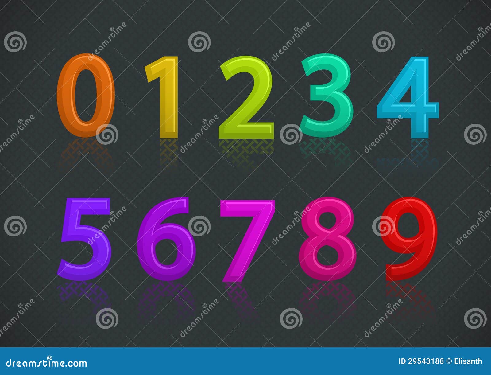 Vector Set of Colorful Numbers Stock Vector - Illustration of font ... Vector Set of Colorful Numbers Stock Vector - Illustration of font ...
