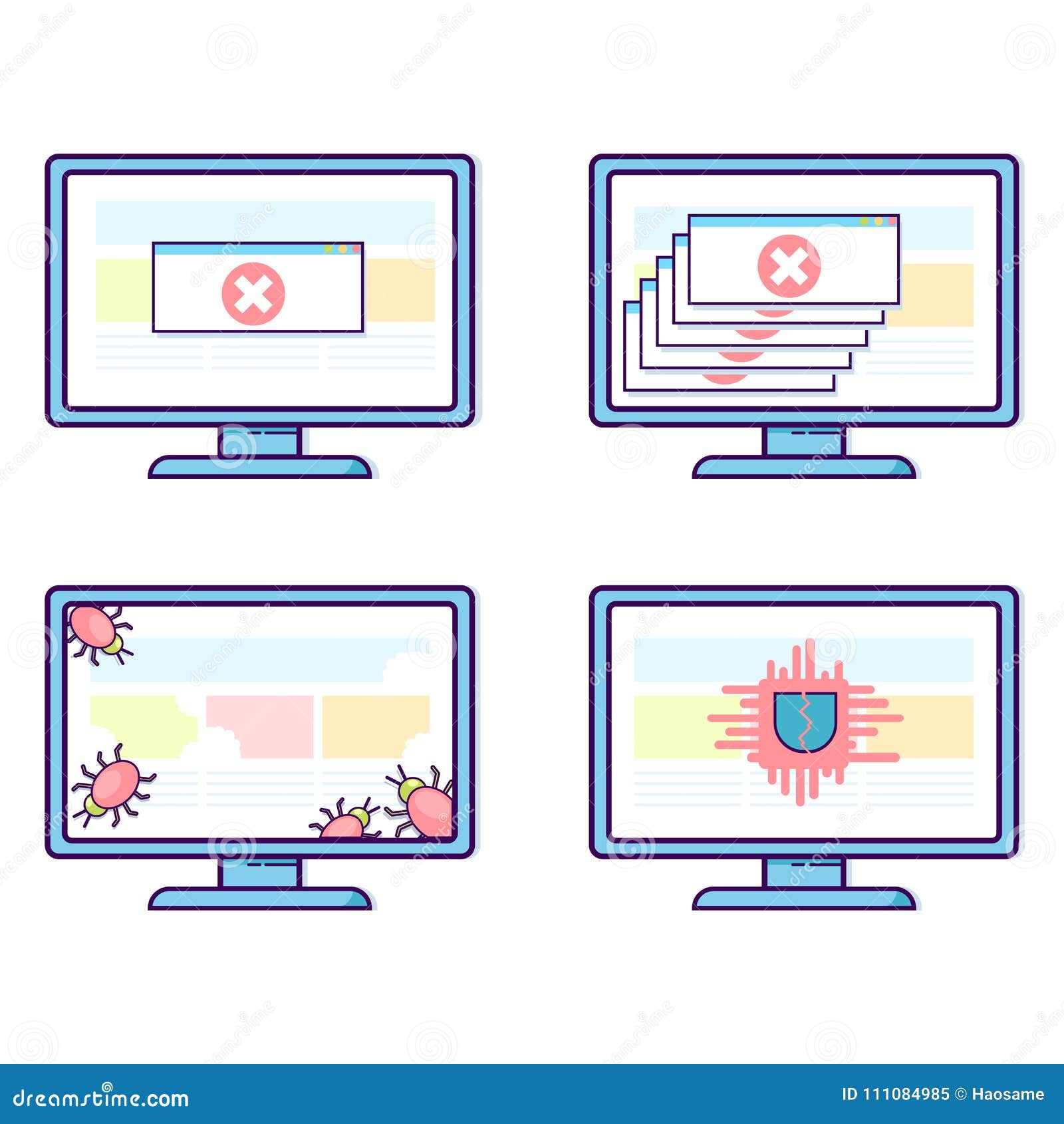 Vector Set of Computers with Different Security Problems: Viruses ...