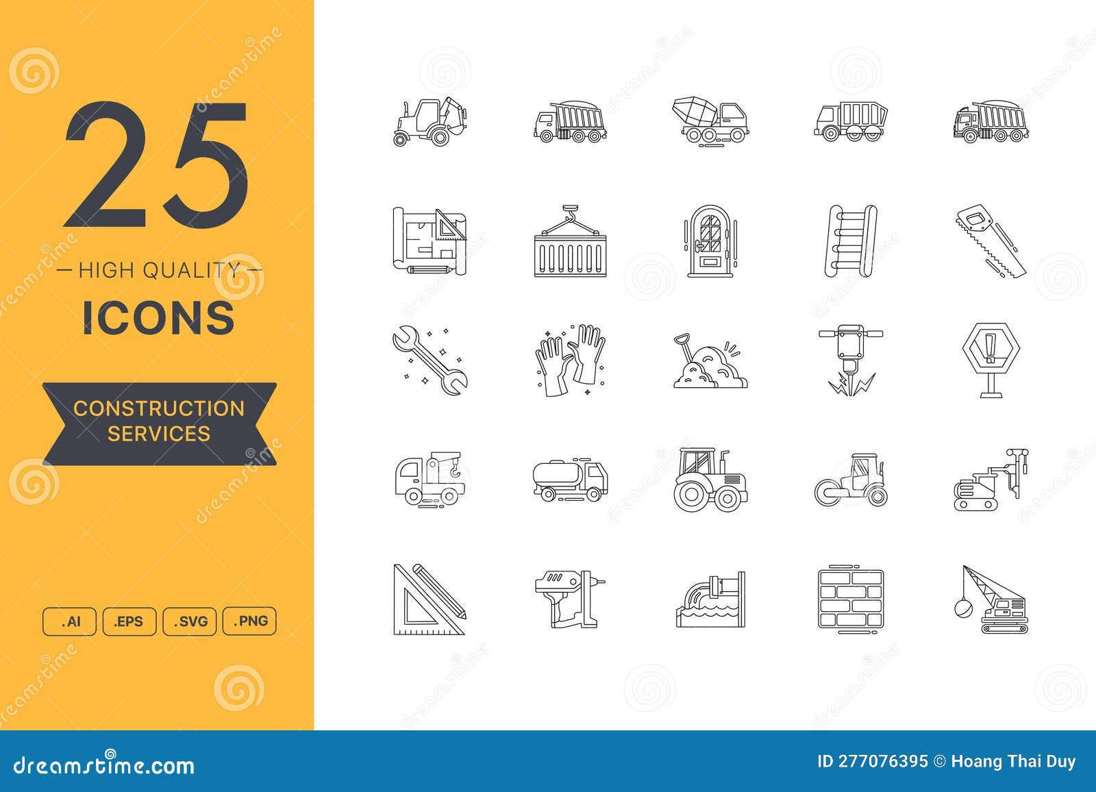 Vector Set of Construction Icons Stock Vector - Illustration of work ...