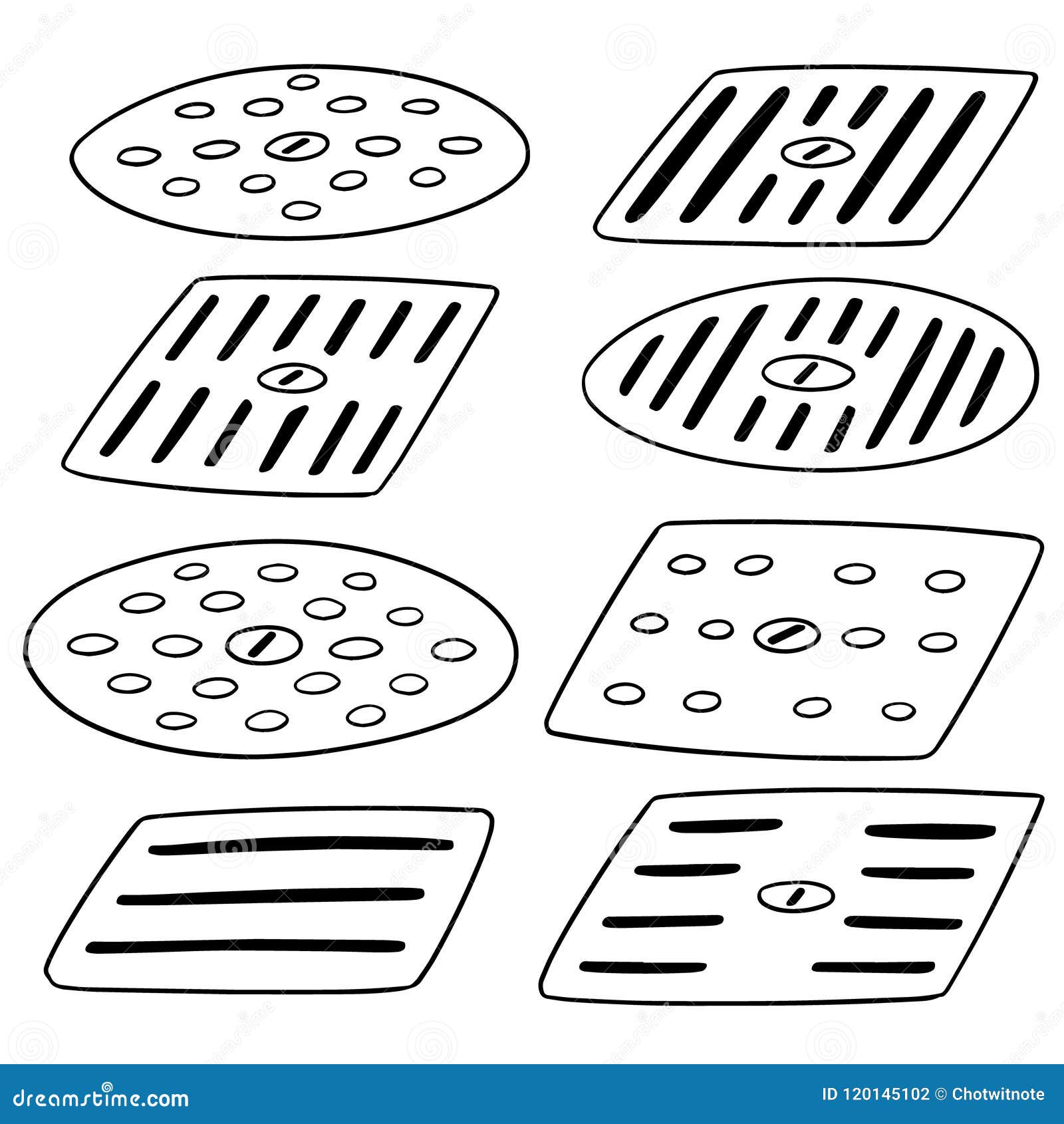 Vector Set of Cover the Drain Stock Vector - Illustration of creative ...