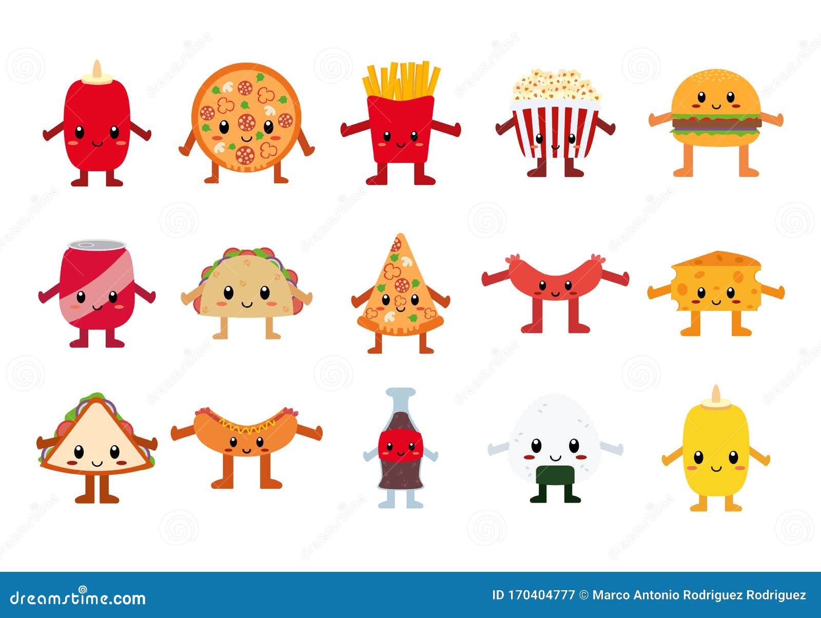 Cute Animated Fast Food