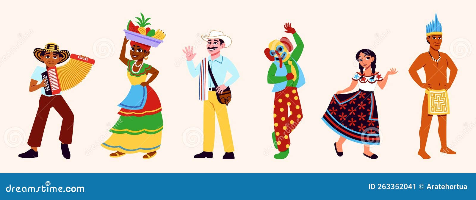 Vector Colombian Seamless Tropical Rainforest Jungle Background ...