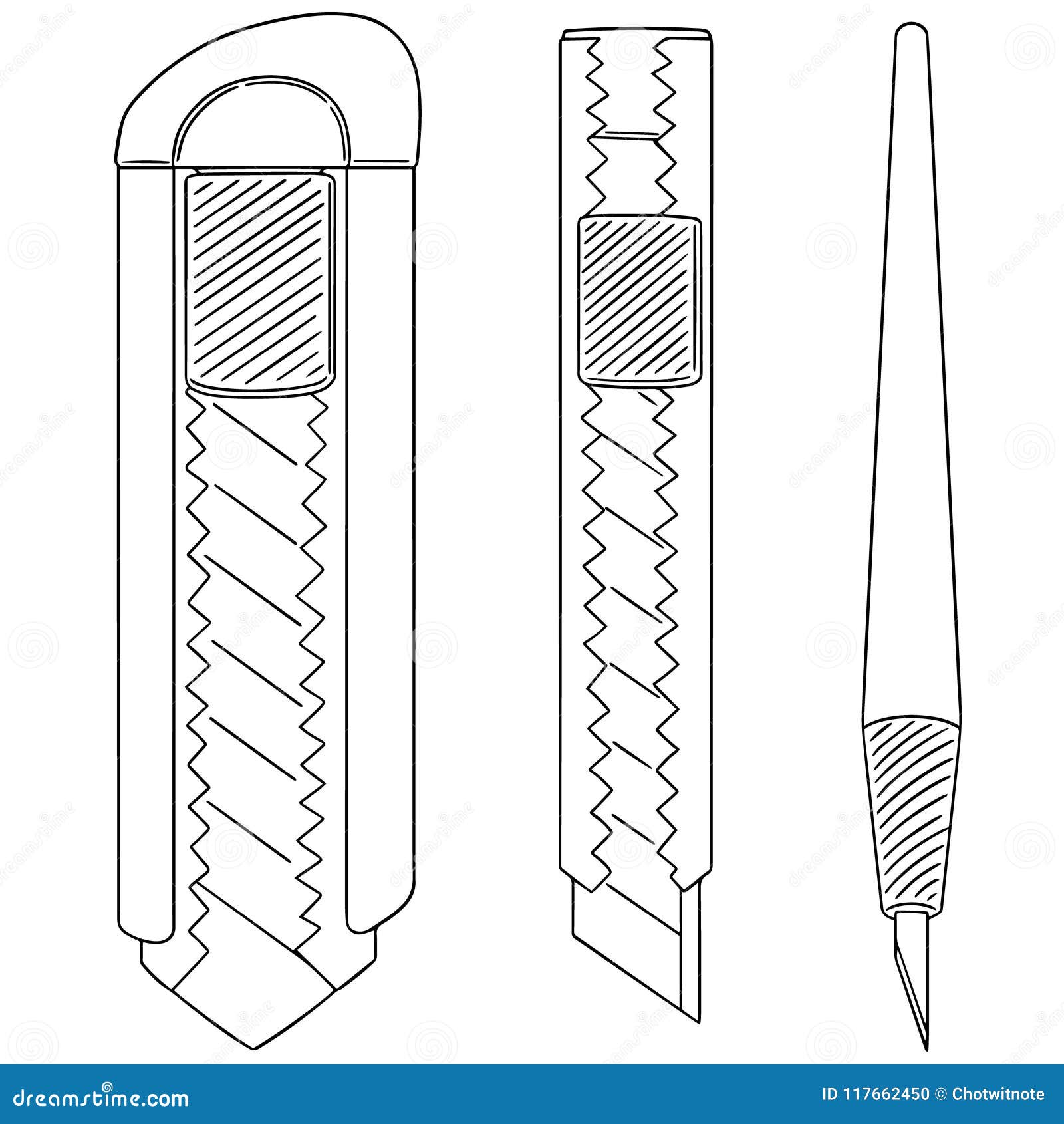 Vector set of cutter stock vector. Illustration of cute - 117662450