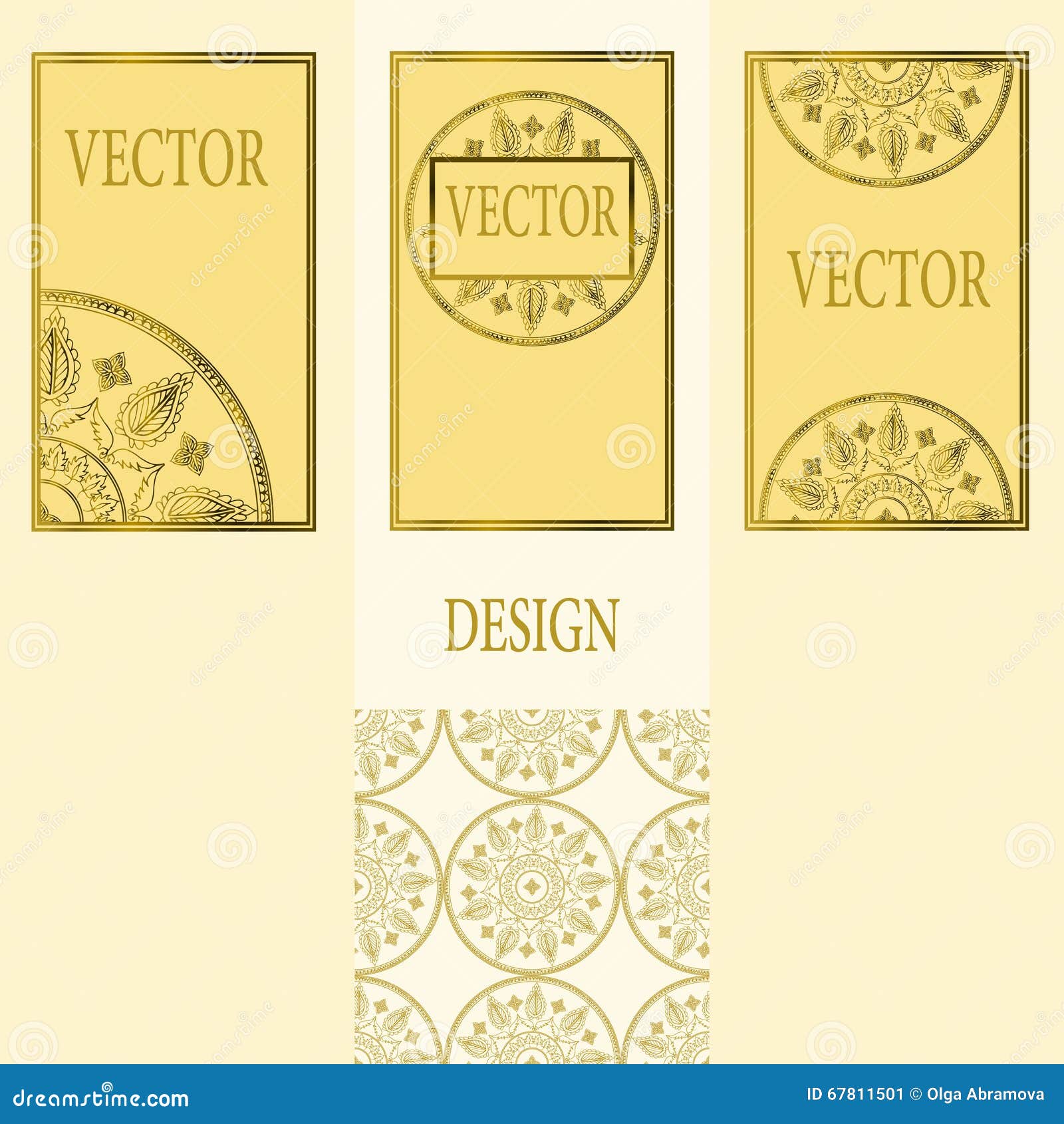 Vector Set of Design Elements, Labels and Frames for Packaging for ...