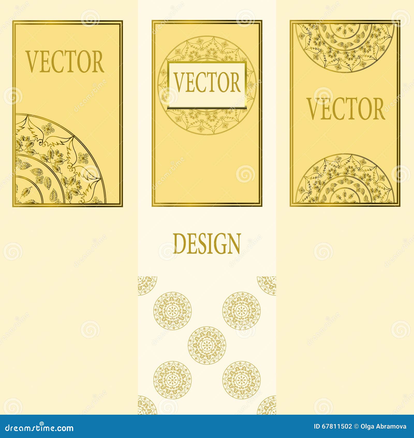 Vector Set of Design Elements, Labels and Frames for Packaging for ...
